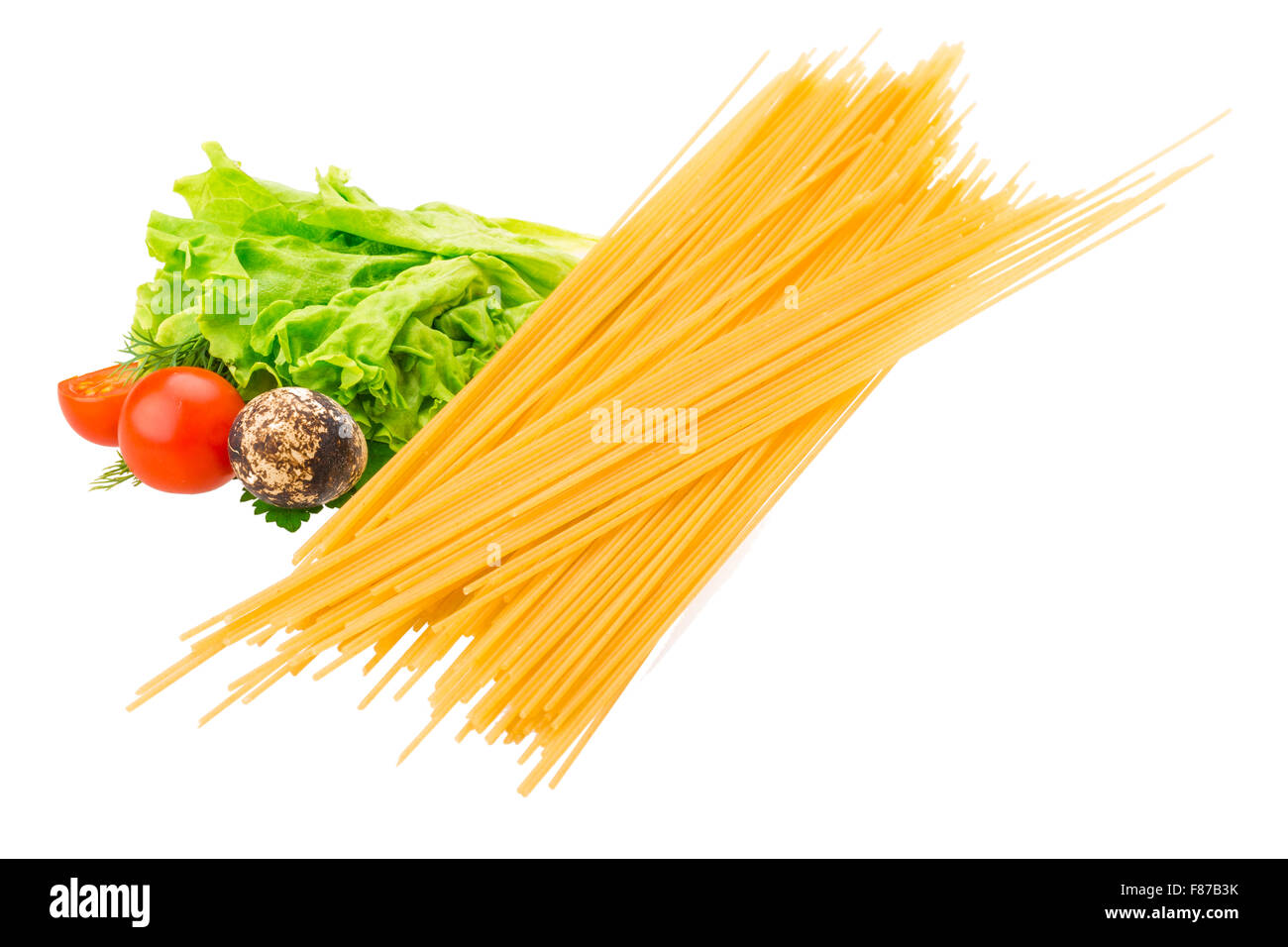 Raw spaghetti isolated Stock Photo - Alamy