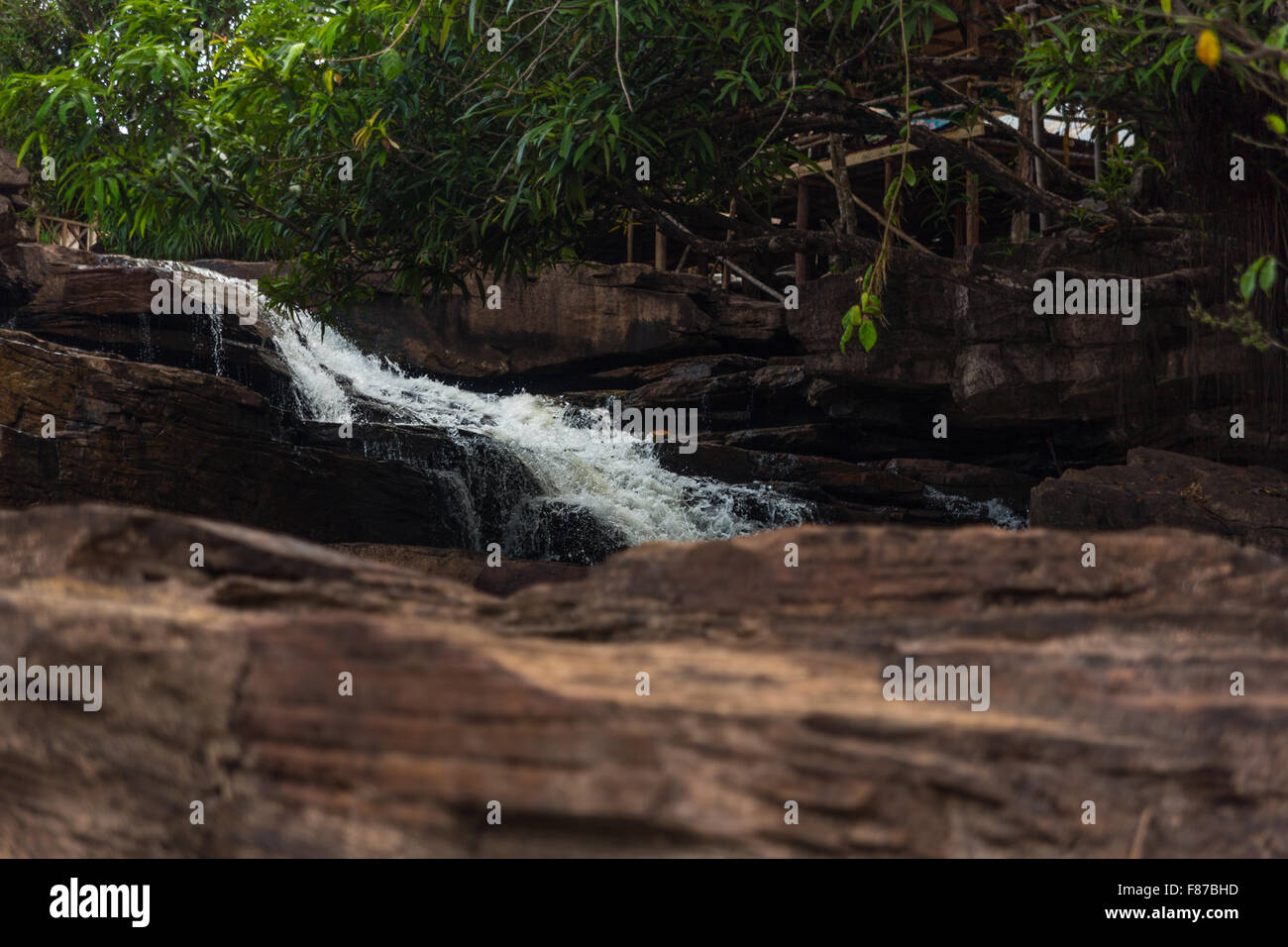 Waterfall in Cambodia Stock Photo - Alamy
