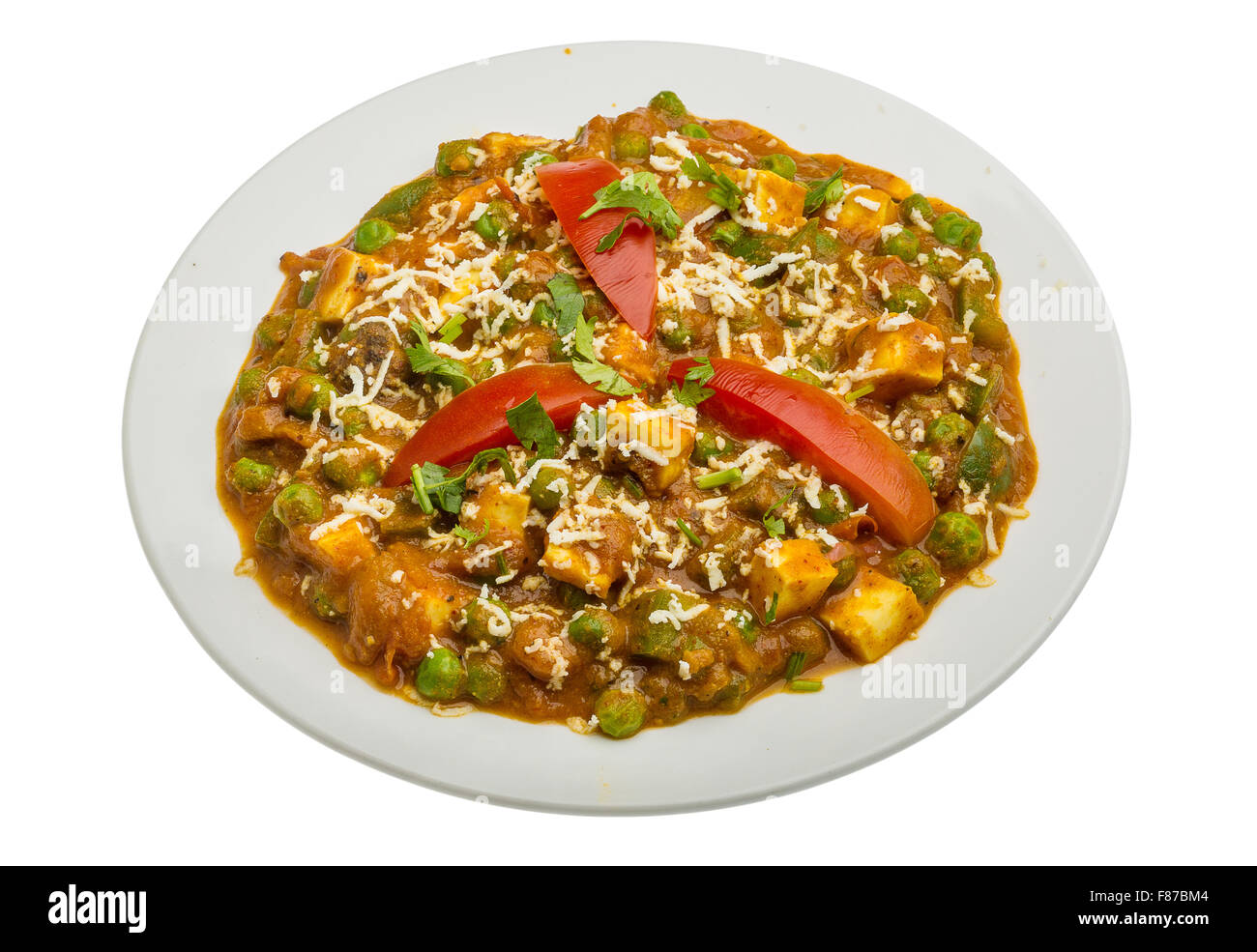 Mutter Paneer - Indian traditional food Stock Photo - Alamy