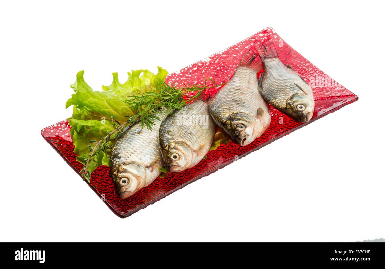 Raw Crucian fish - ready for cooking Stock Photo - Alamy
