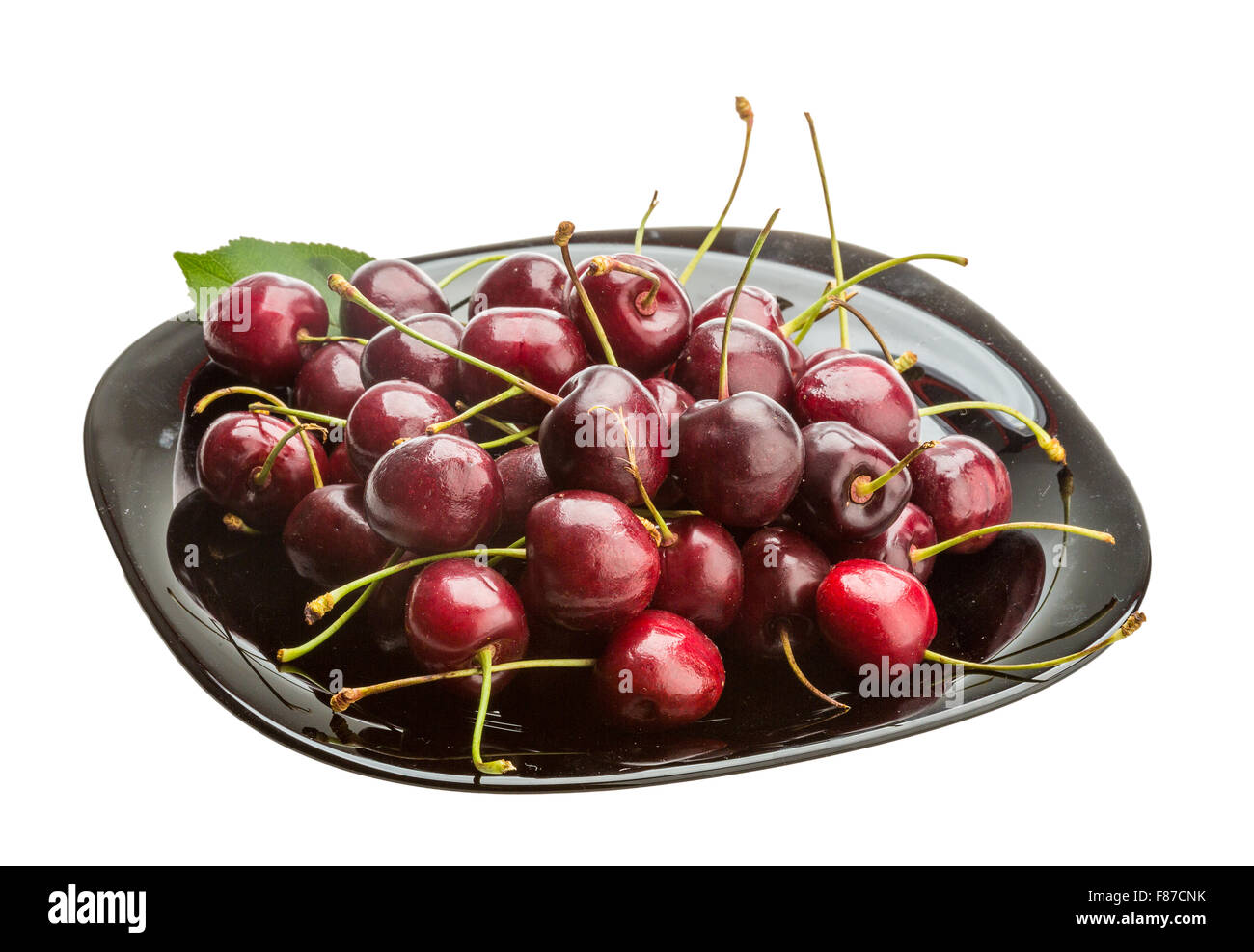Sweet ripe gean cherry berries Stock Photo - Alamy