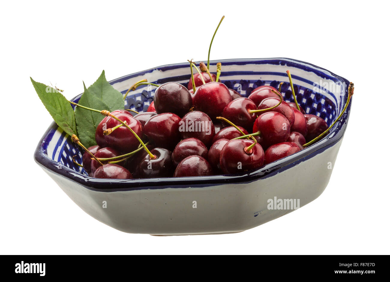 Sweet ripe gean cherry berries Stock Photo - Alamy