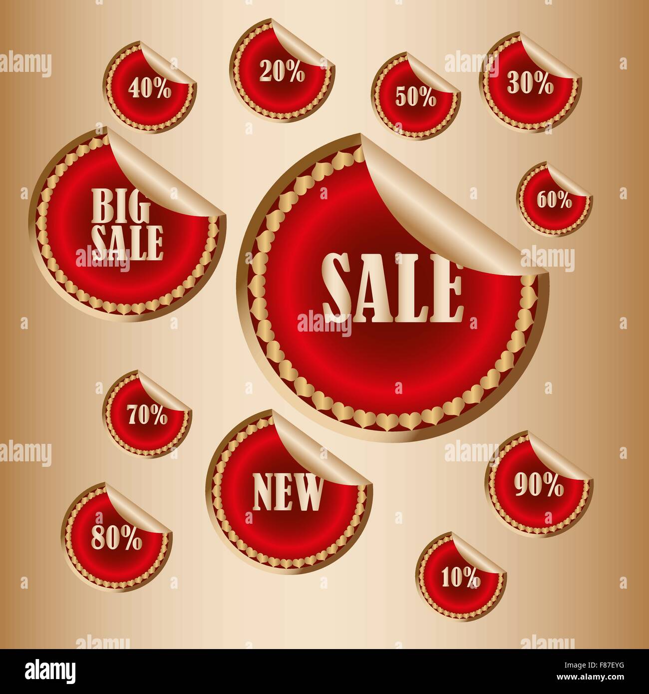 Vector sale tag discount Stock Vector Images - Alamy