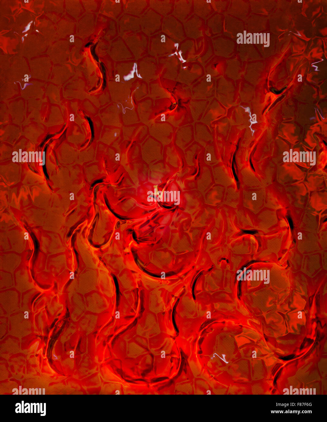 Color Abstract background and fire effect, computer collage Stock Photo ...