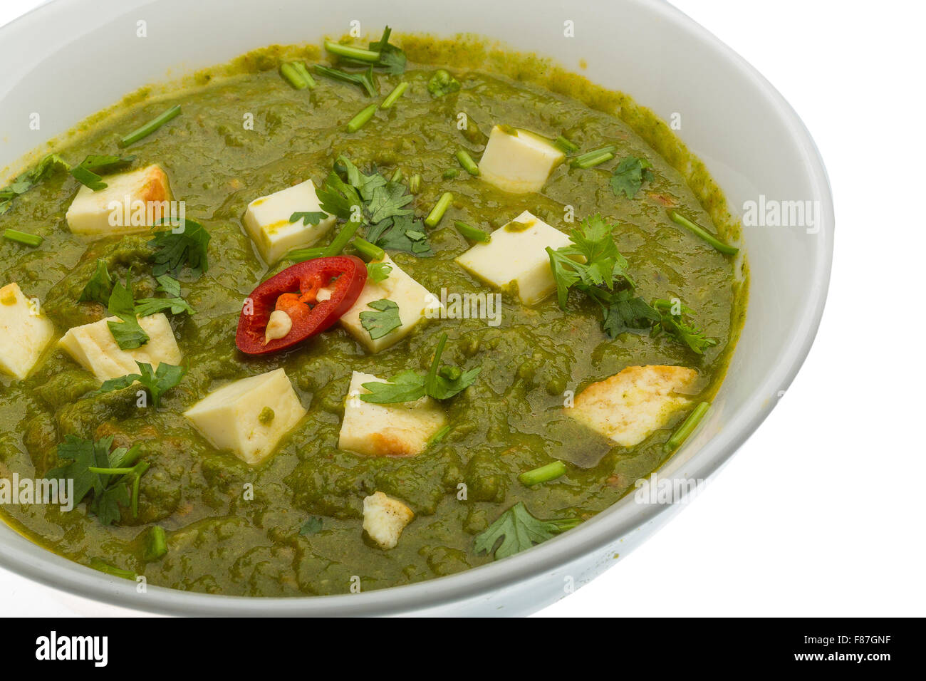 Sag Paneer - traditional Indian food Stock Photo - Alamy