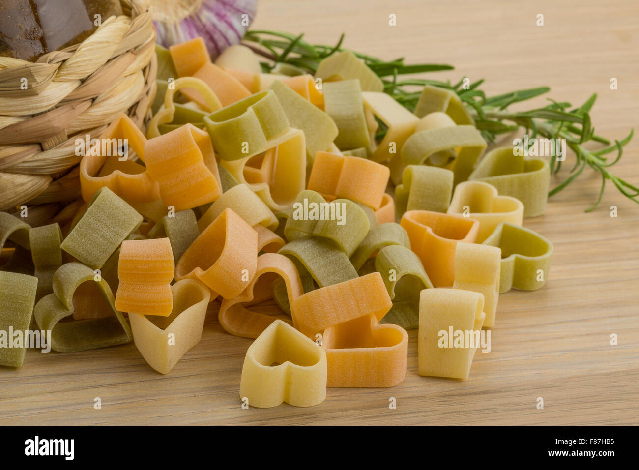 Kids italian paste - ready for cooking Stock Photo - Alamy