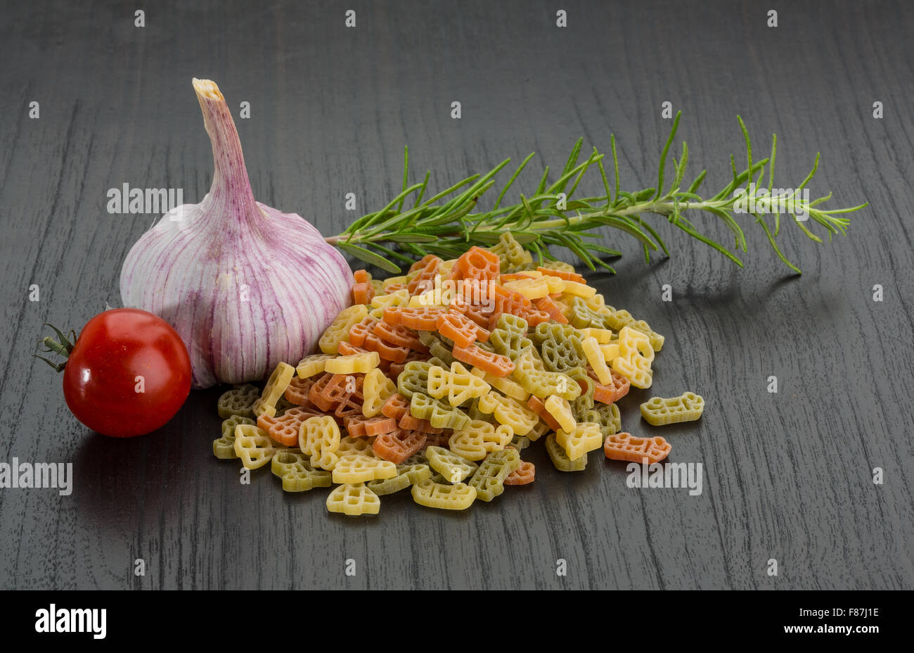 Color pasta - raw italian macaroni Stock Photo - Alamy