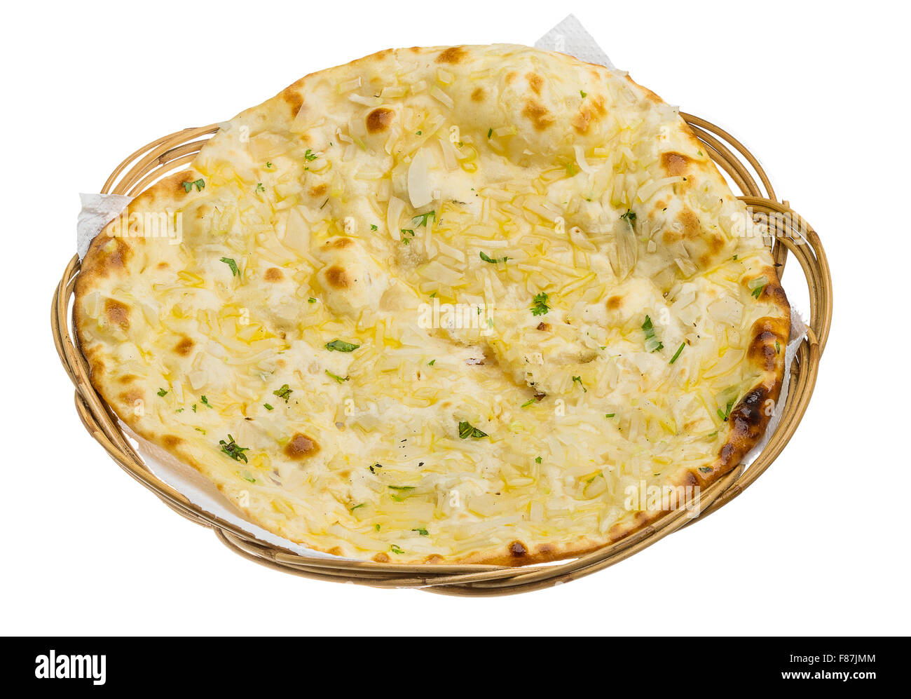 Onion naan - traditional indian bread Stock Photo - Alamy