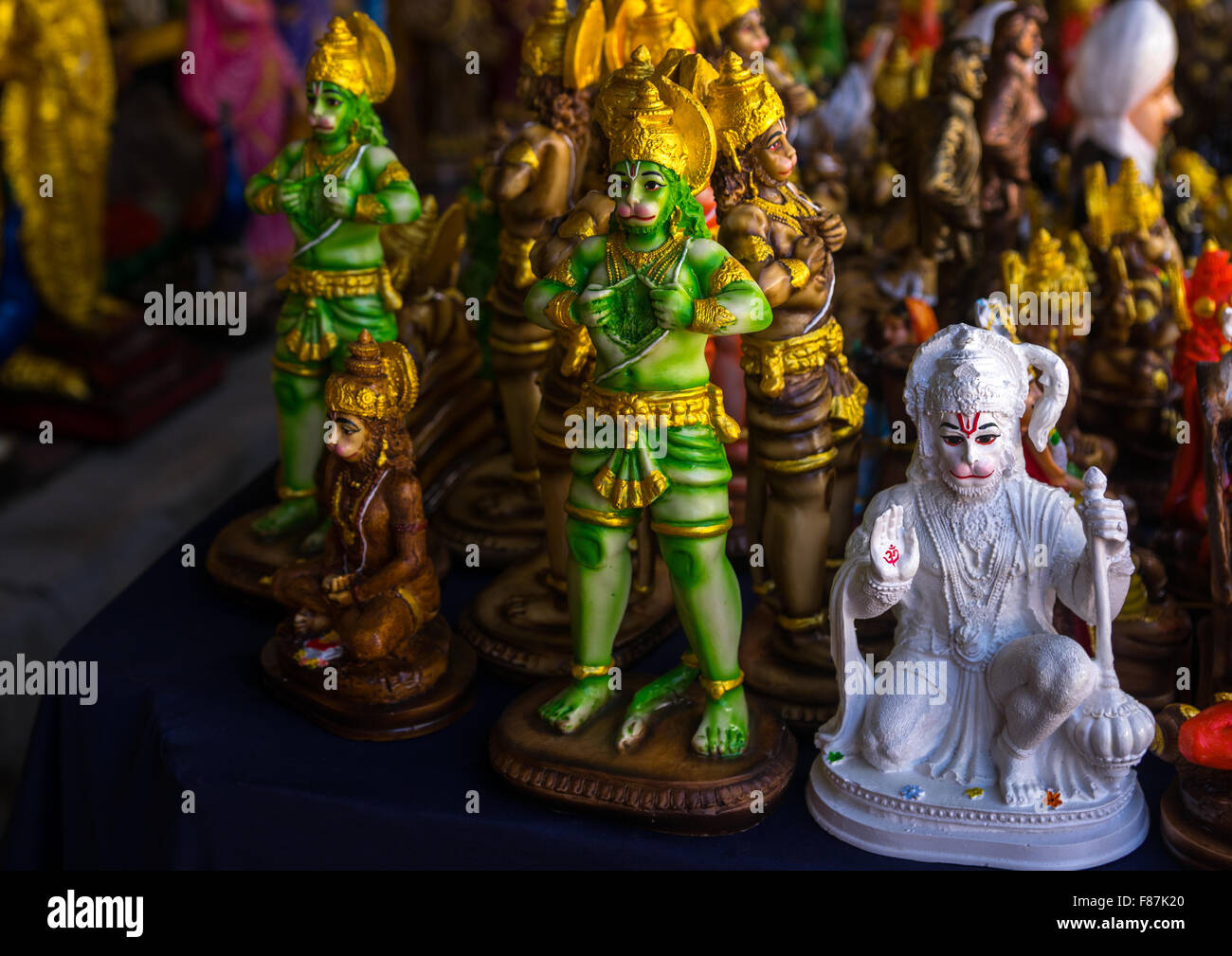 Statues Of Shiva Hindu Gods For Sale In A Shop Near In Batu Caves ...