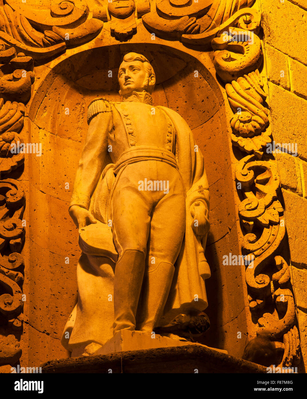 Ignacio Allende Statue Allende House San Miguel de Allende Mexico ...