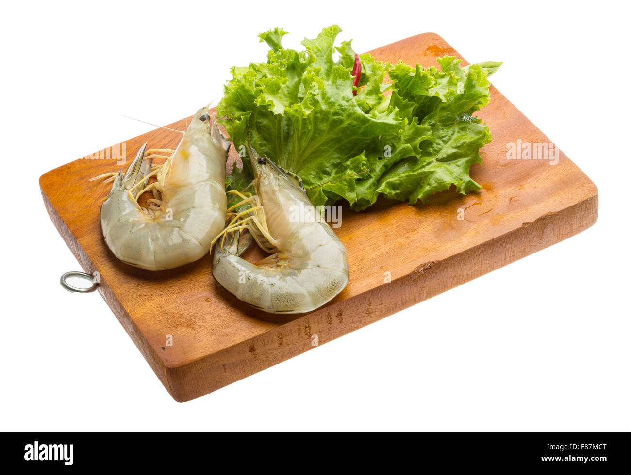 Raw Tiger prawn ready for cooking Stock Photo - Alamy