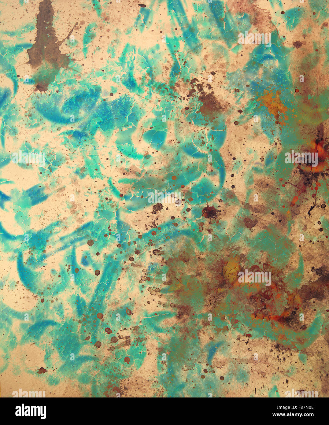 Color Abstract background and spots with color effect, computer collage ...