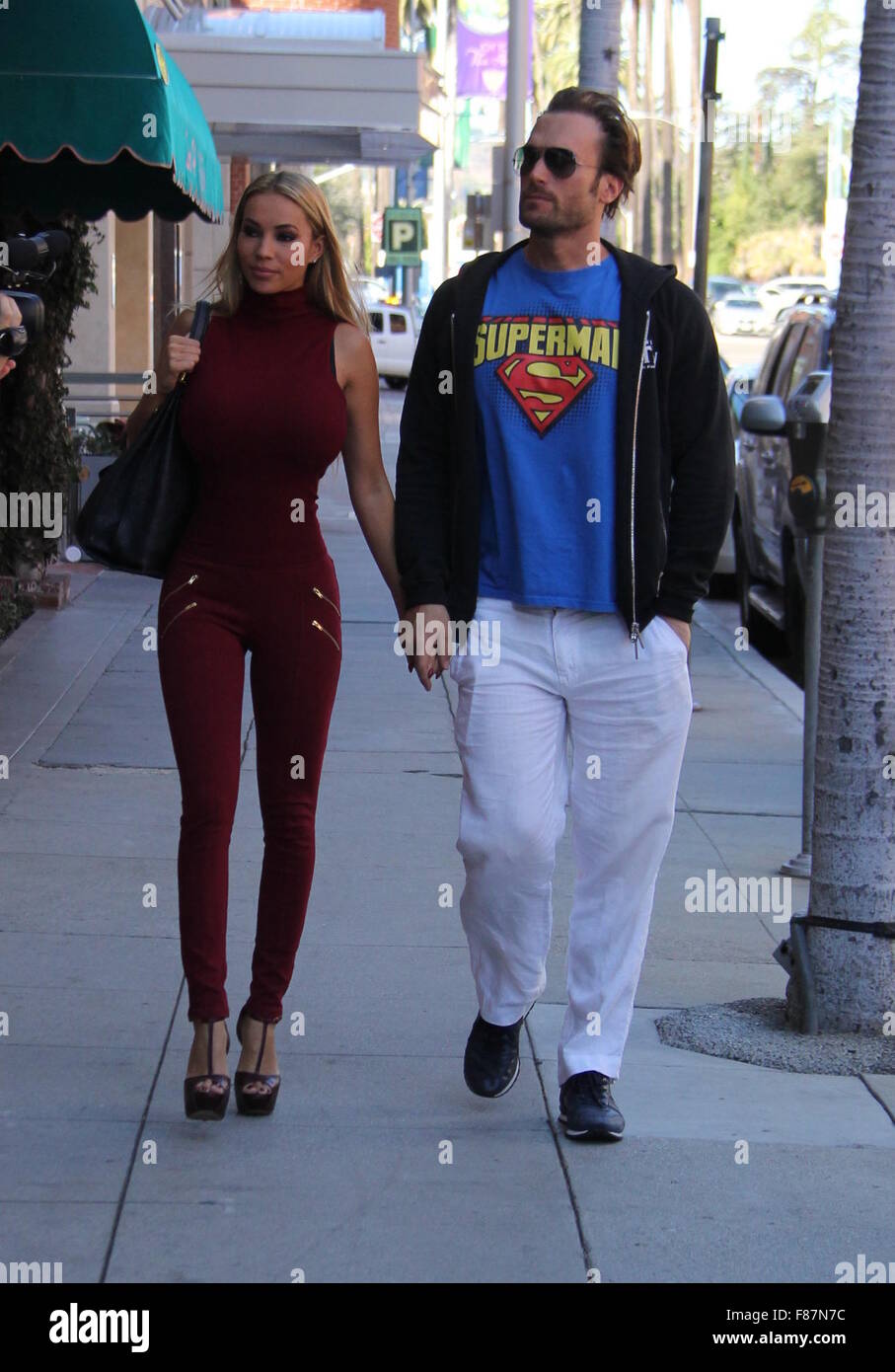 Bastian and Maria Yotta hold hands whilst shopping in Beverly Hills ...