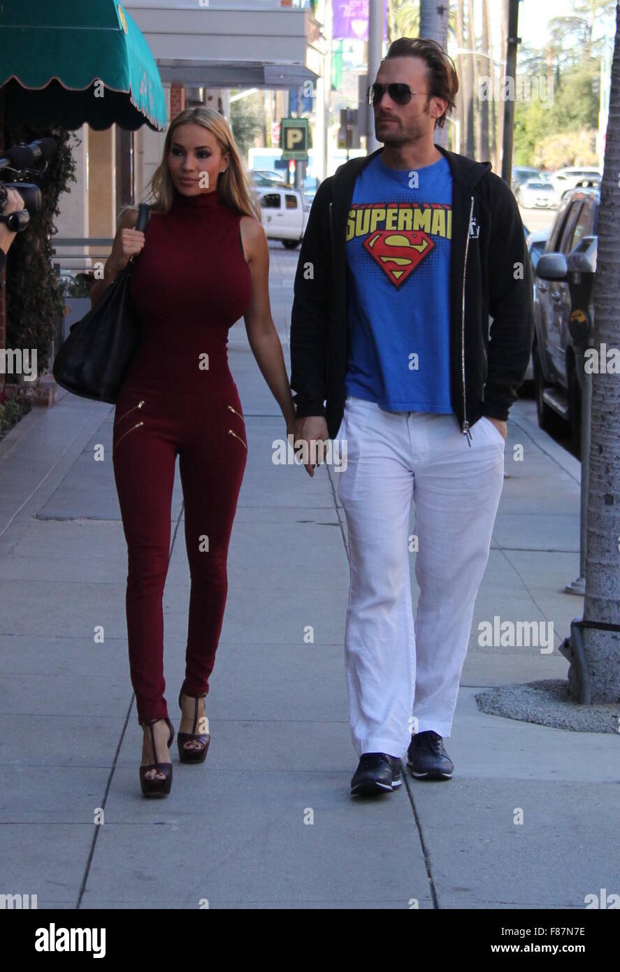 Bastian and Maria Yotta hold hands whilst shopping in Beverly Hills ...