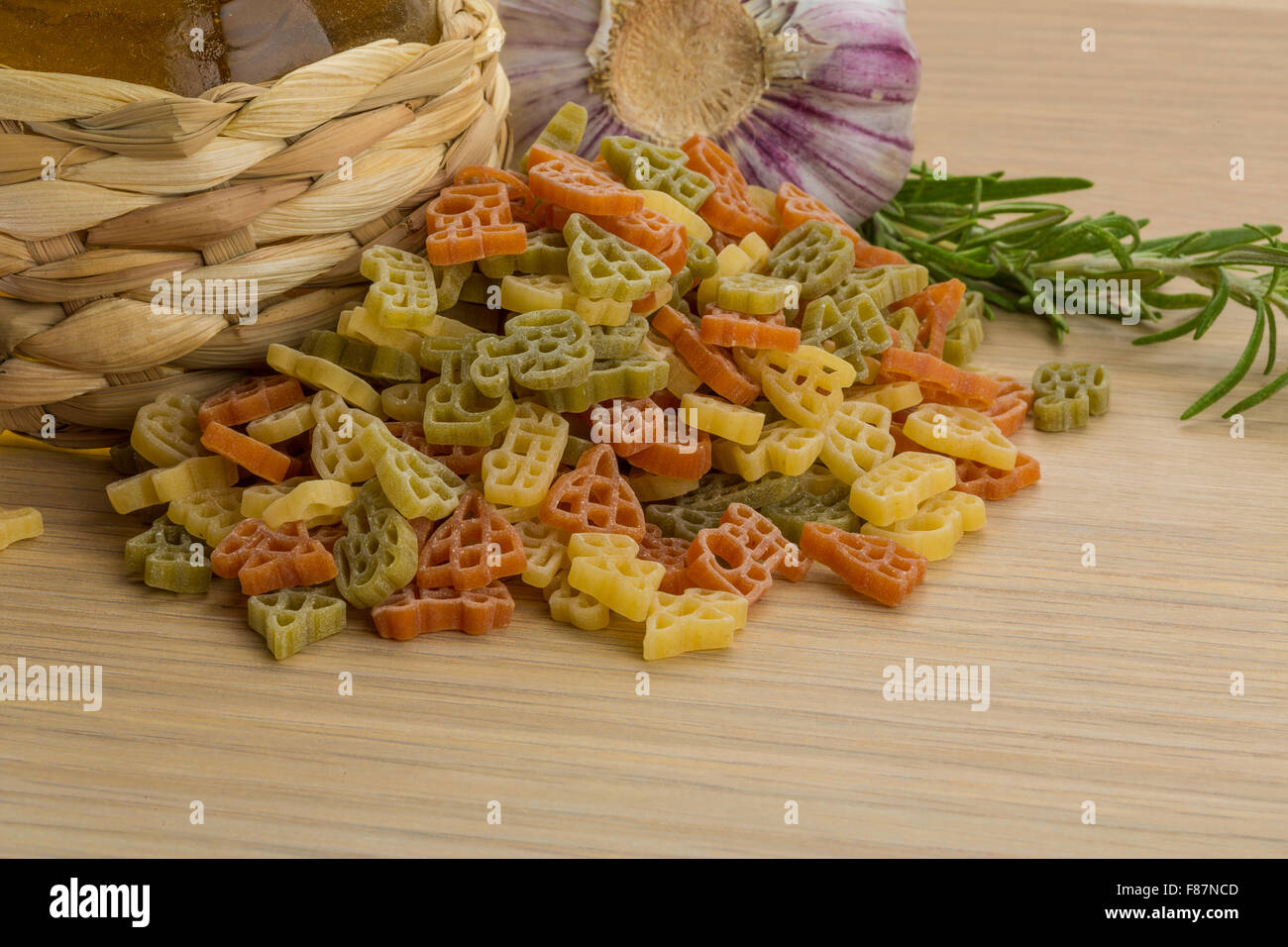 Kids italian paste - ready for cooking Stock Photo - Alamy