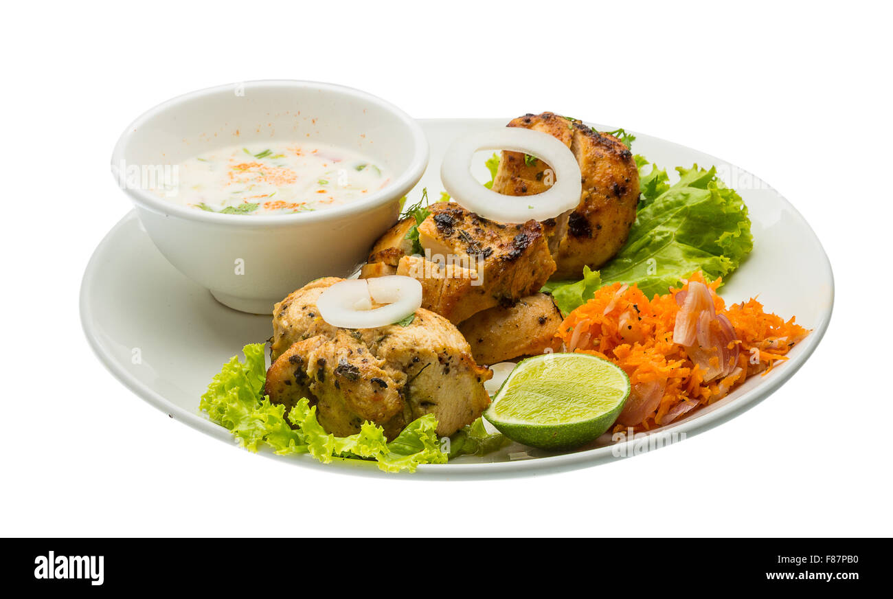 Chicken Tikka - traditional indian food Stock Photo - Alamy