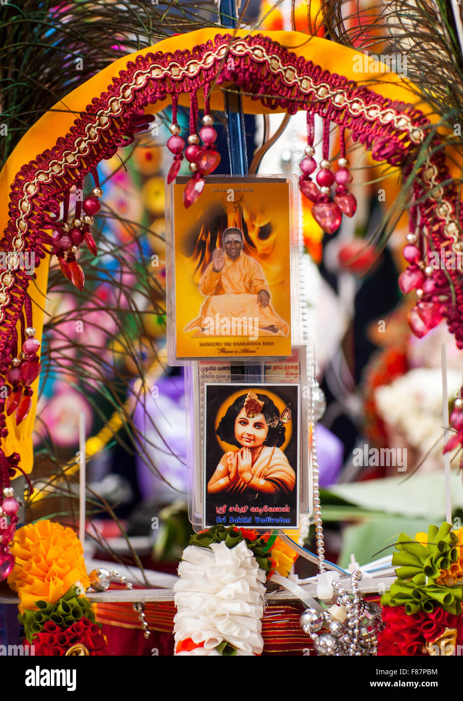 Hindu Kavadi Decoration In Annual Thaipusam Religious Festival In Batu ...