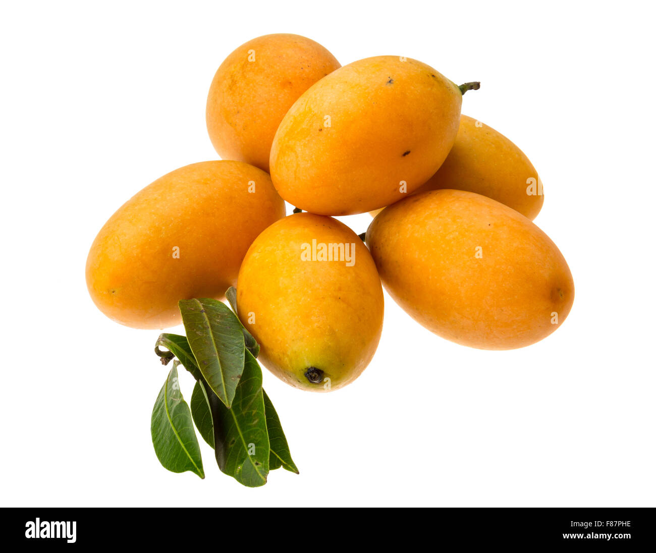 Bouea macrophylla heap isolated on white Stock Photo - Alamy