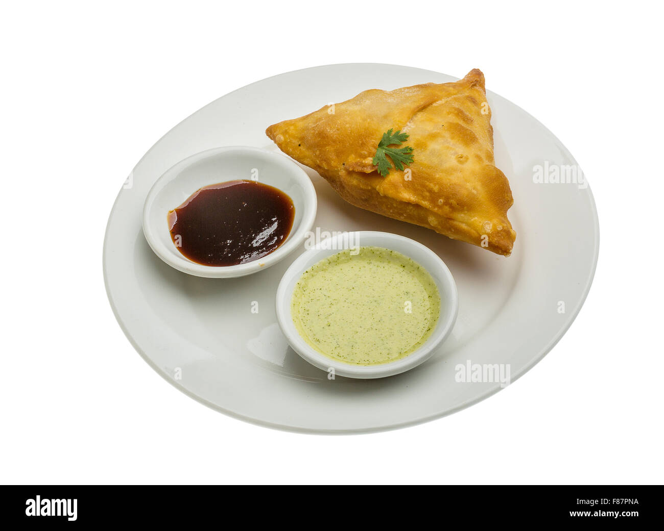 Traditional indian samosa Cut Out Stock Images & Pictures - Alamy