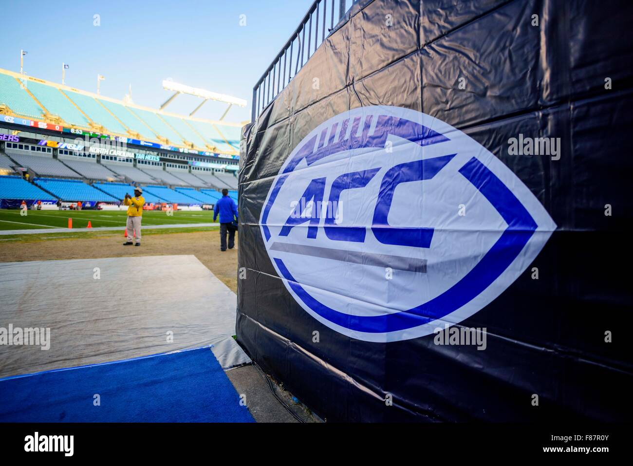 The ACC logo at the entrance during the ACC College Football ...