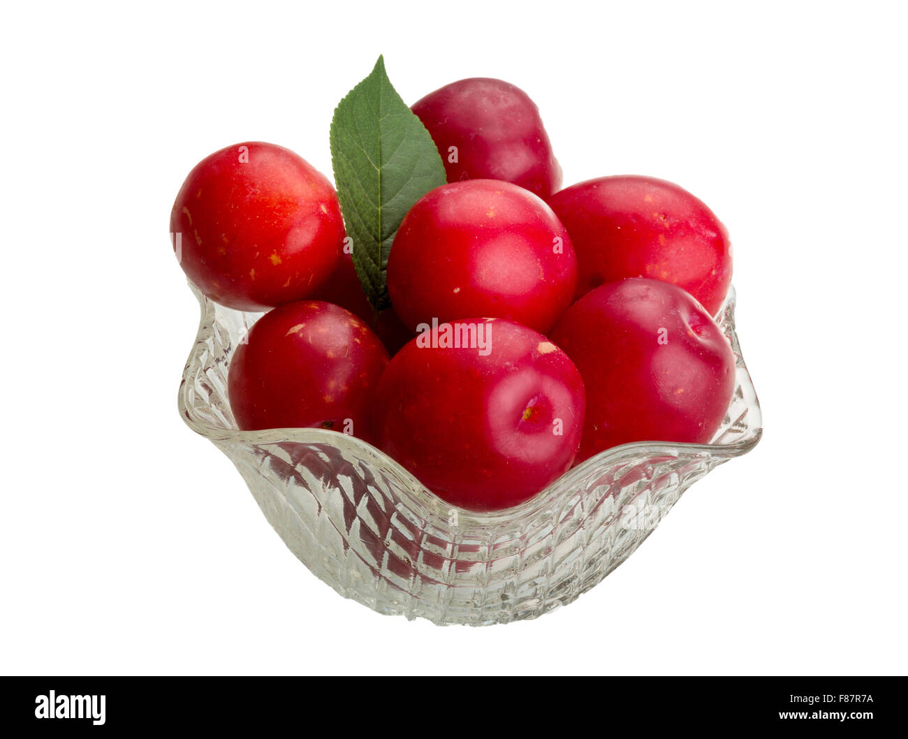 Damson plum isolated on white background Stock Photo - Alamy