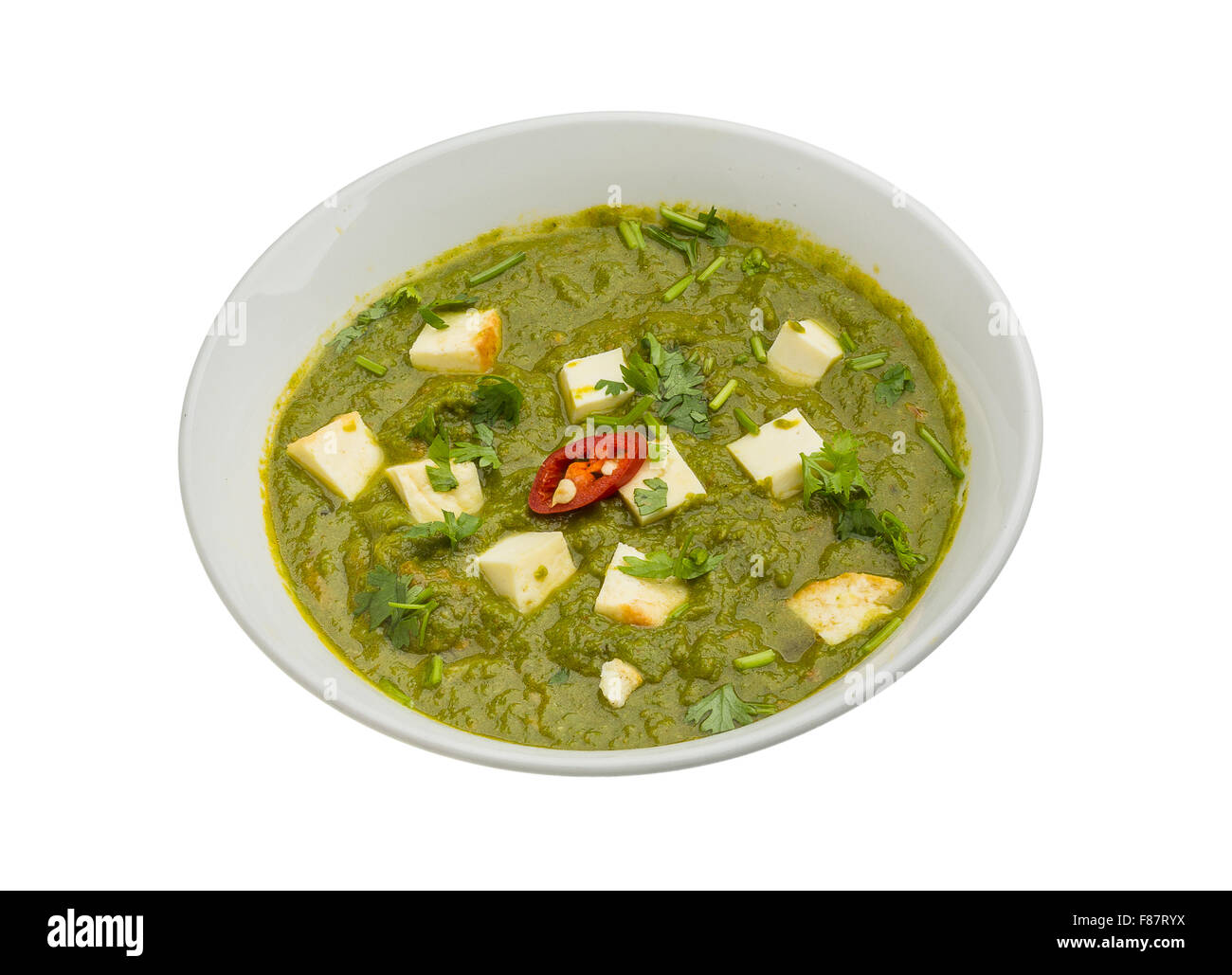 Sag Paneer - traditional Indian food Stock Photo - Alamy