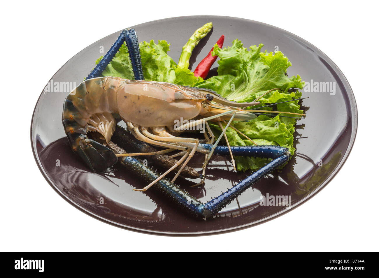 Big Freshwater prawn ready for cooking Stock Photo - Alamy