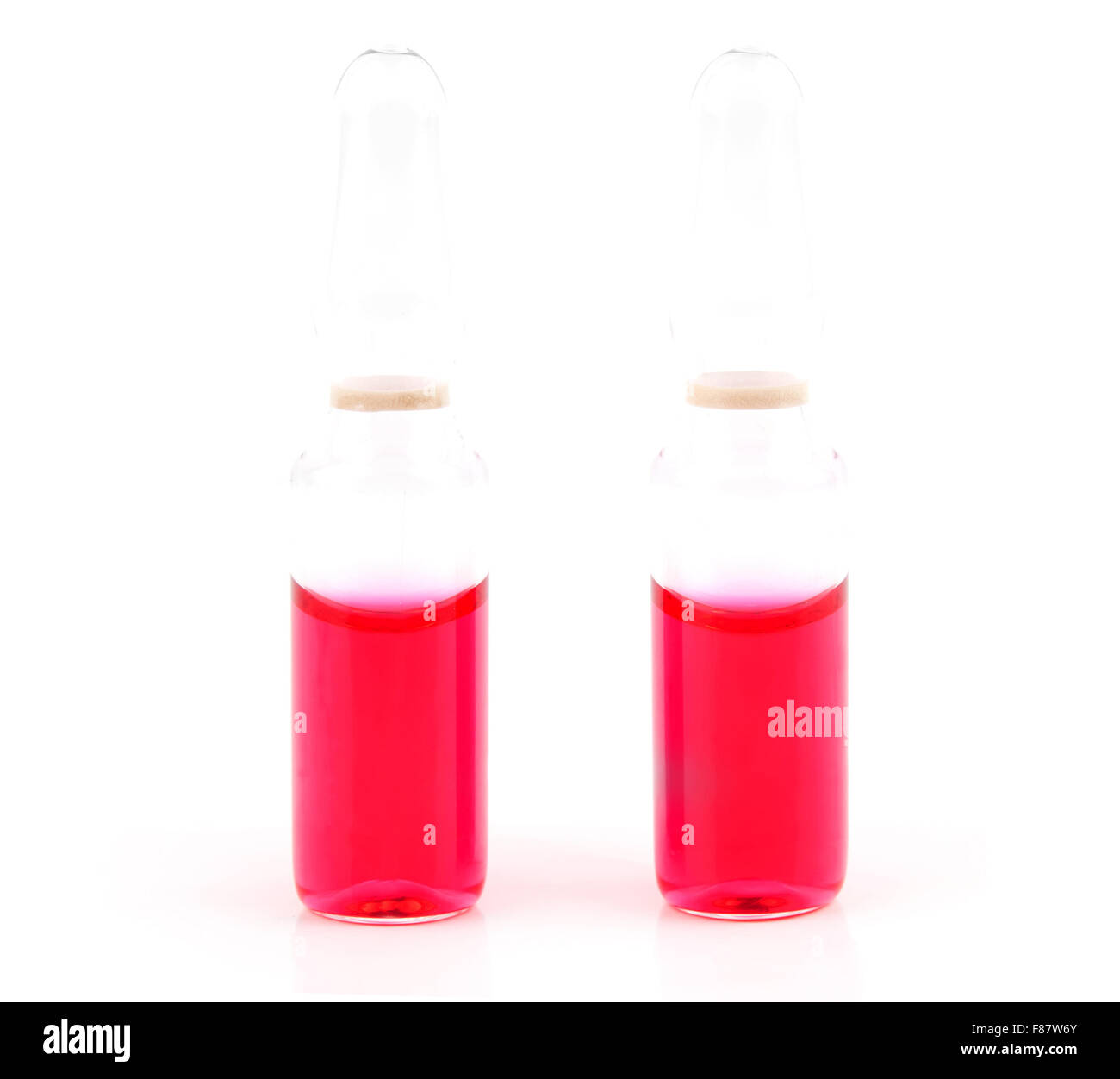 medical ampoules isolated on white Stock Photo - Alamy