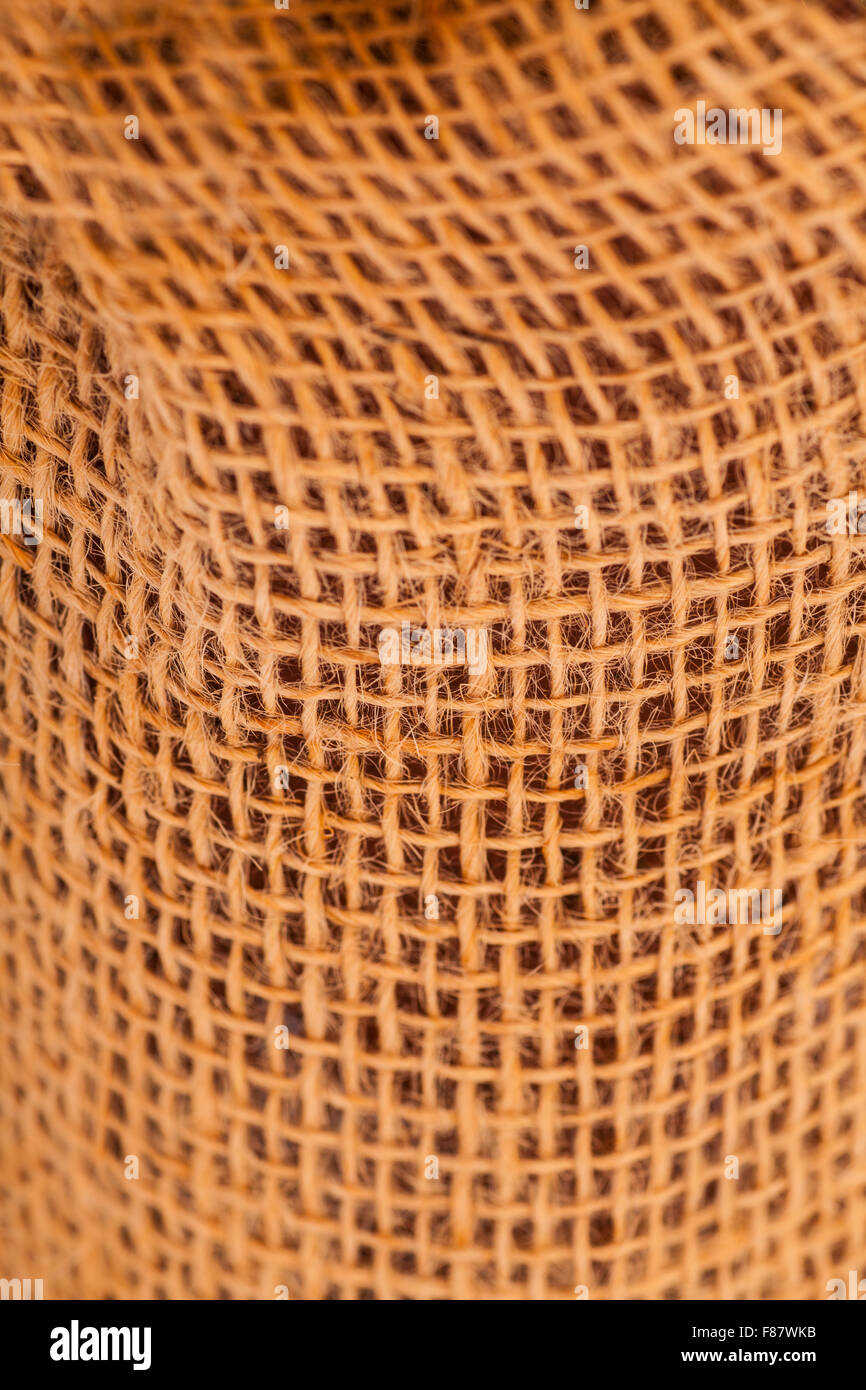 Natural burlap linen texture for background Stock Photo - Alamy