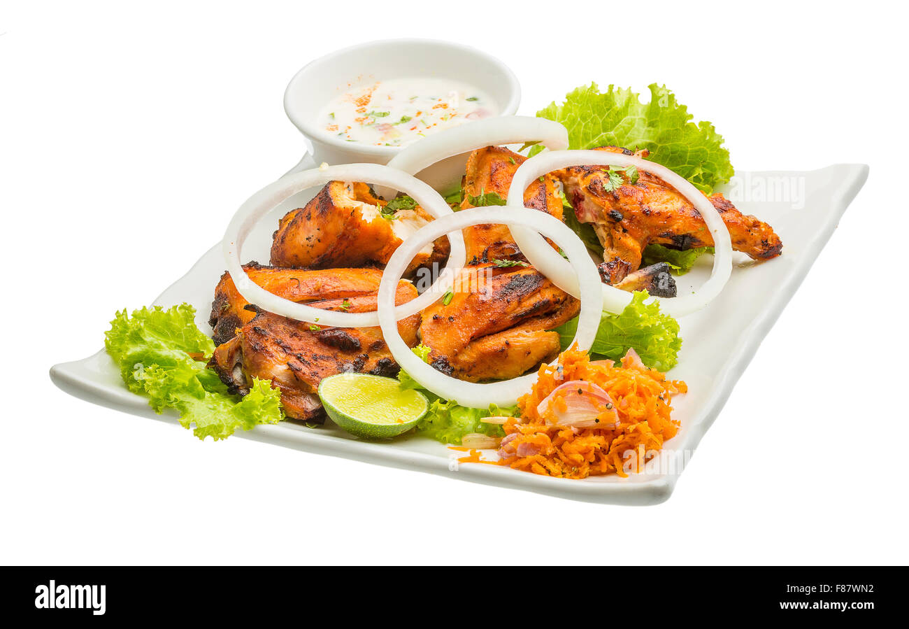 Tandori Chicken - traditional Indian cuisine Stock Photo - Alamy