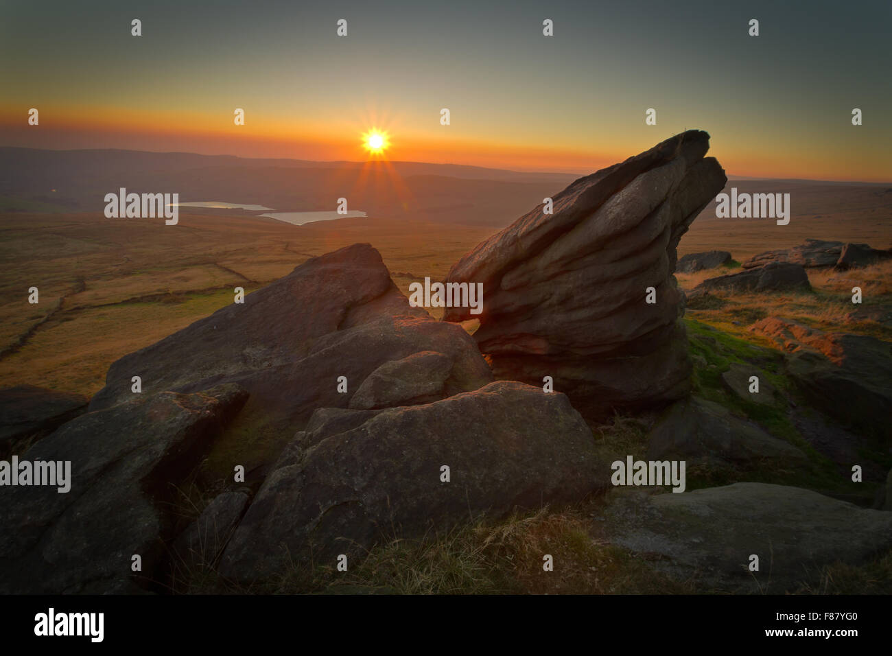 Overlooking pennine moors hi-res stock photography and images - Alamy