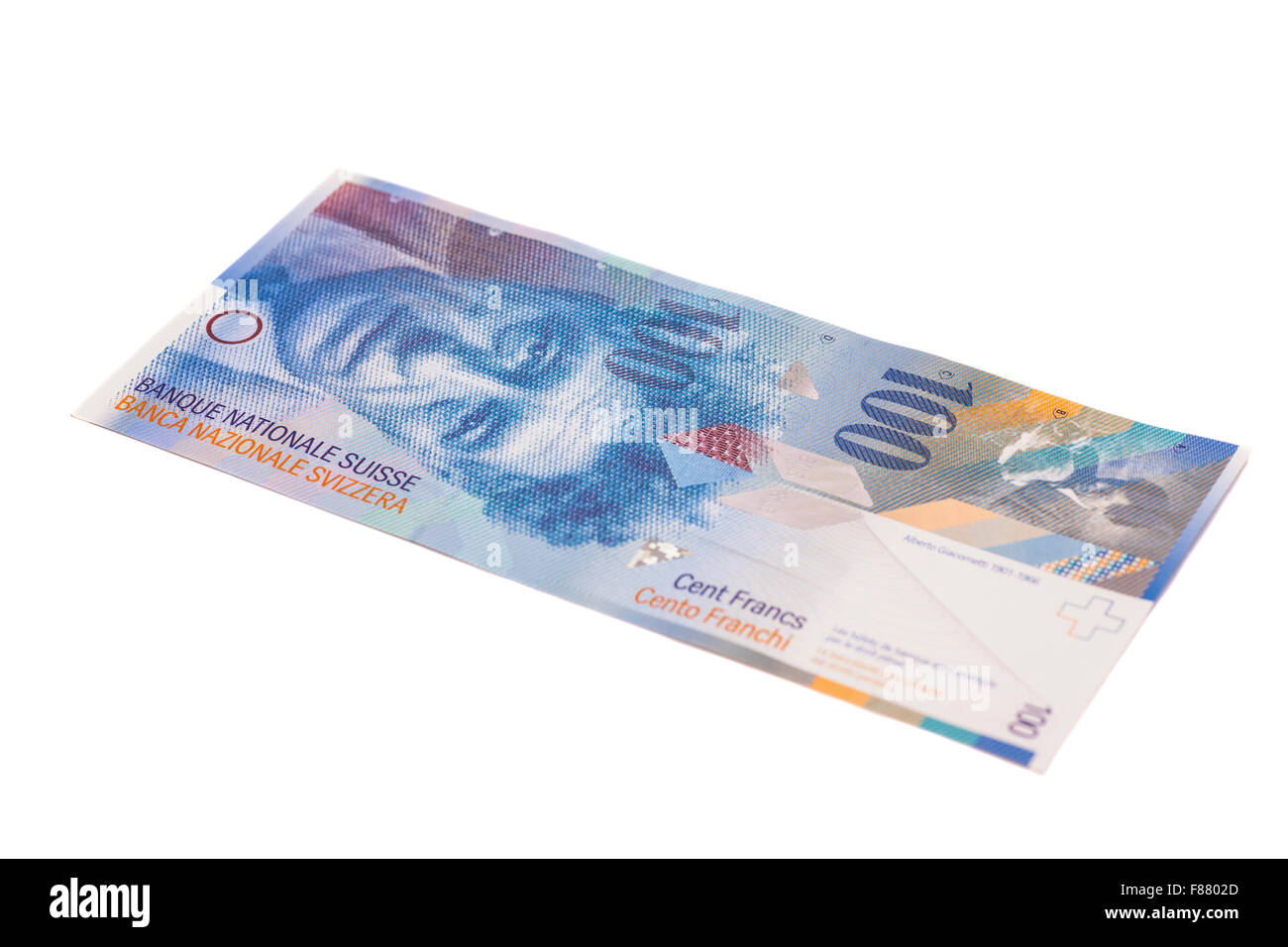 Swiss Franc note, isolated Stock Photo - Alamy