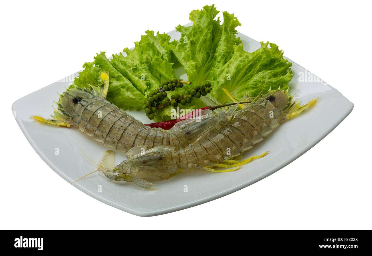 Raw Spiny lobster - ready for cook Stock Photo - Alamy