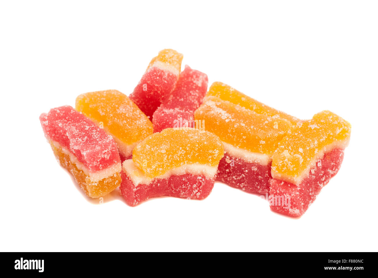 Delicious colorful marmalade isolated on white background Stock Photo ...