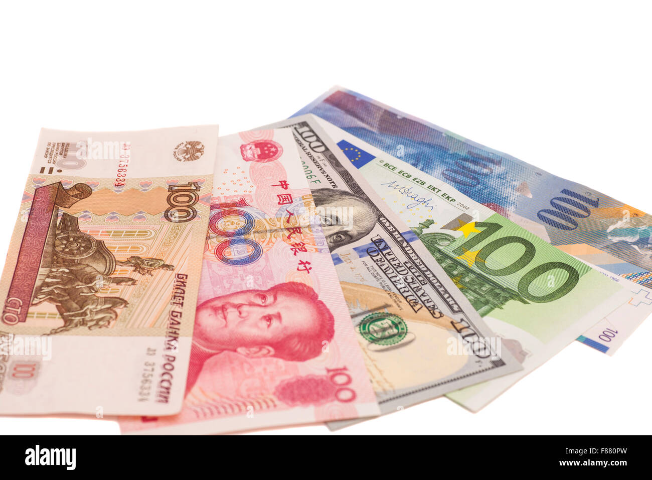 Chinese yuan european euro notes hi-res stock photography and images ...