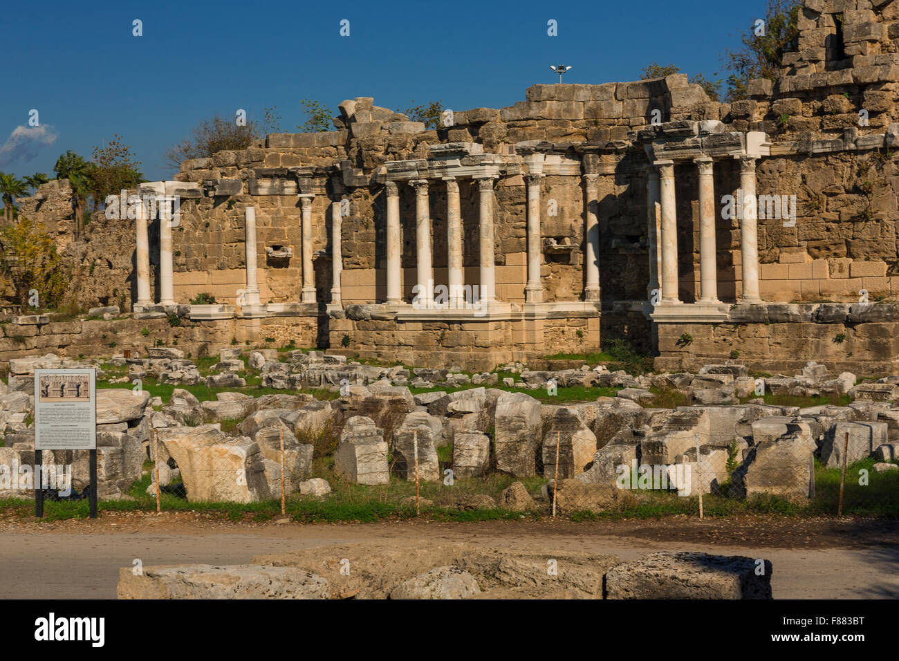 Ruins in Side, Turkey Stock Photo - Alamy