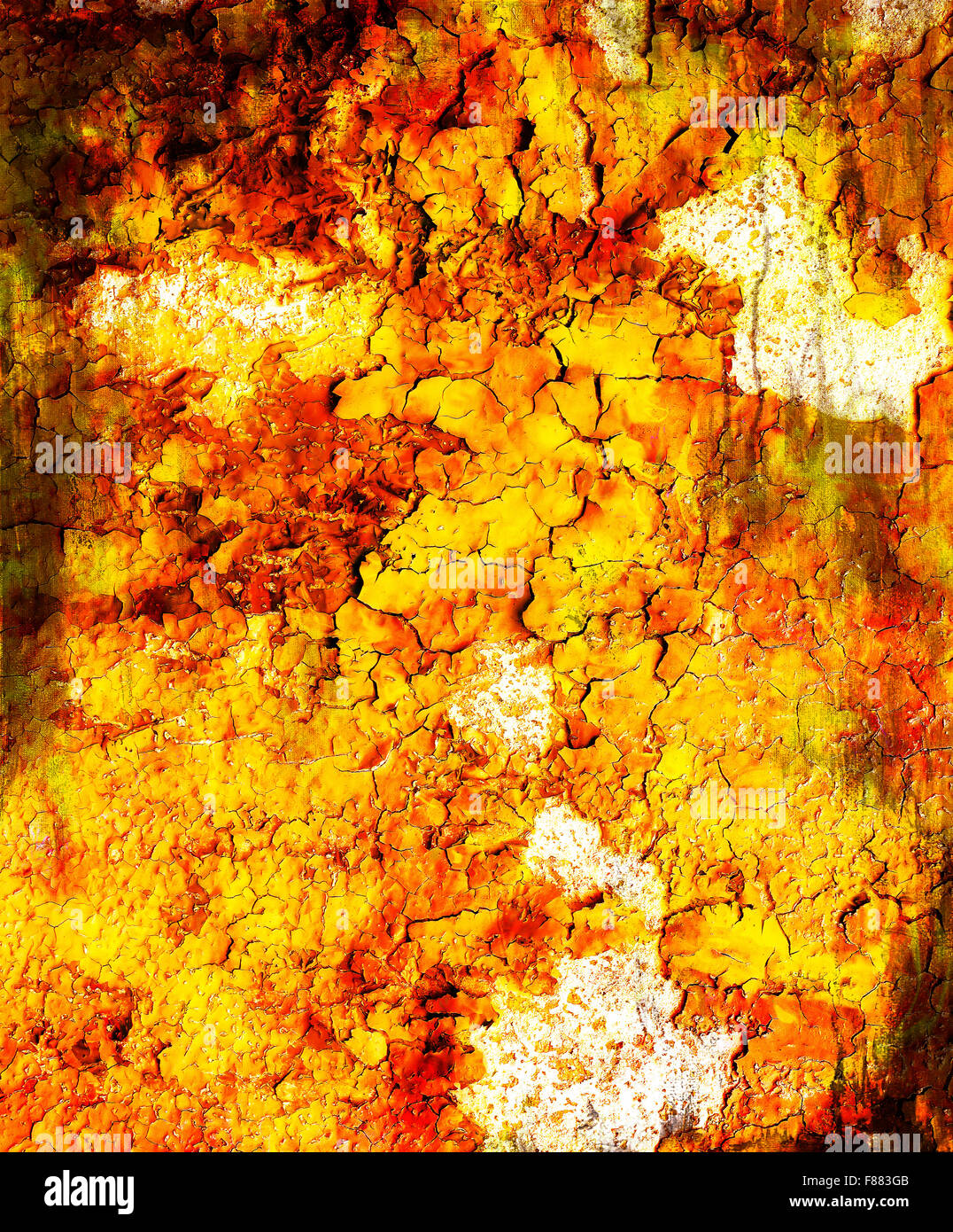 Fire flames background with desert crackle, LAVA structure. Computer ...