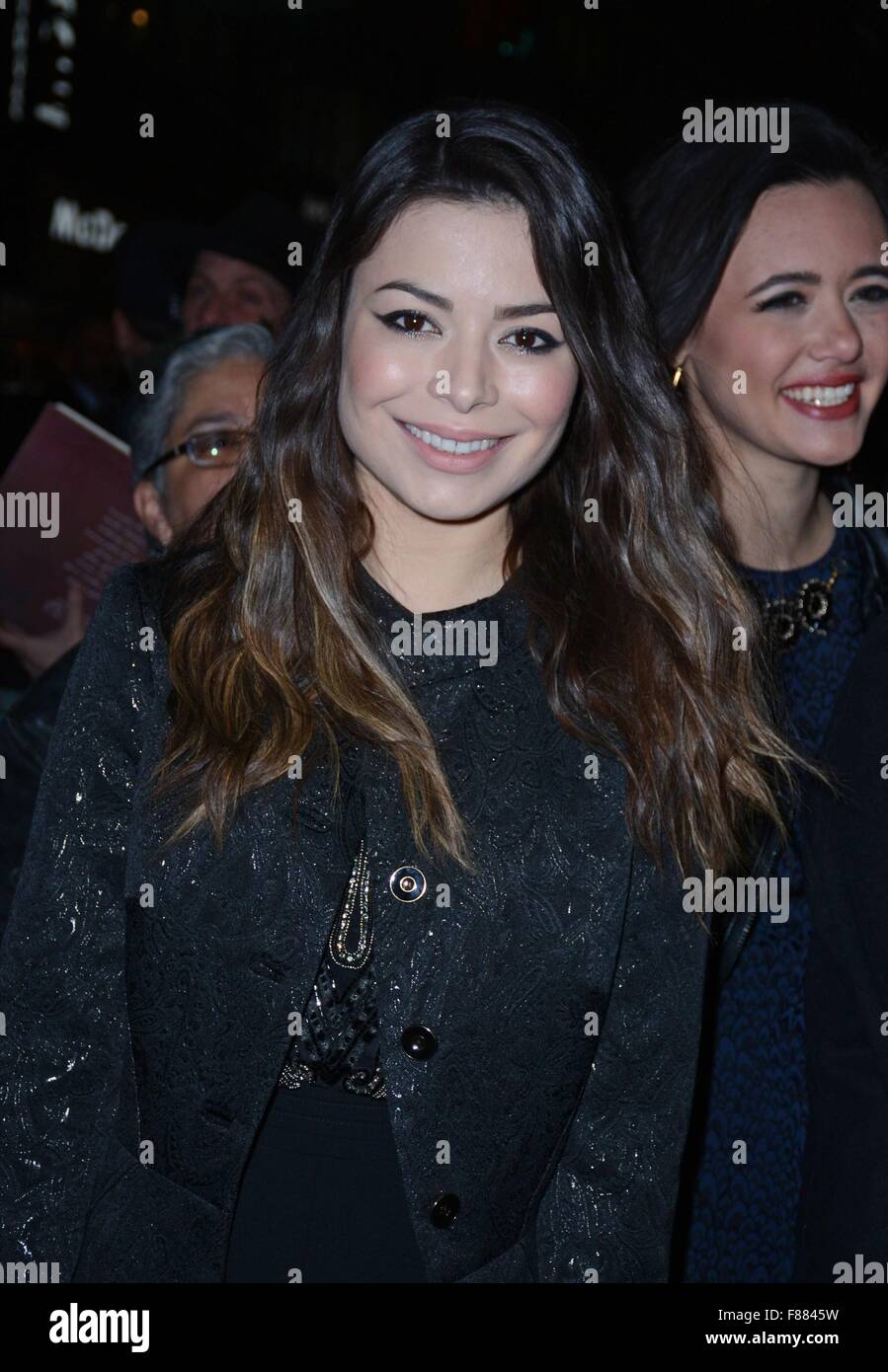 New York, NY, USA. 6th Dec, 2015. Miranda Cosgrove at arrivals for ...