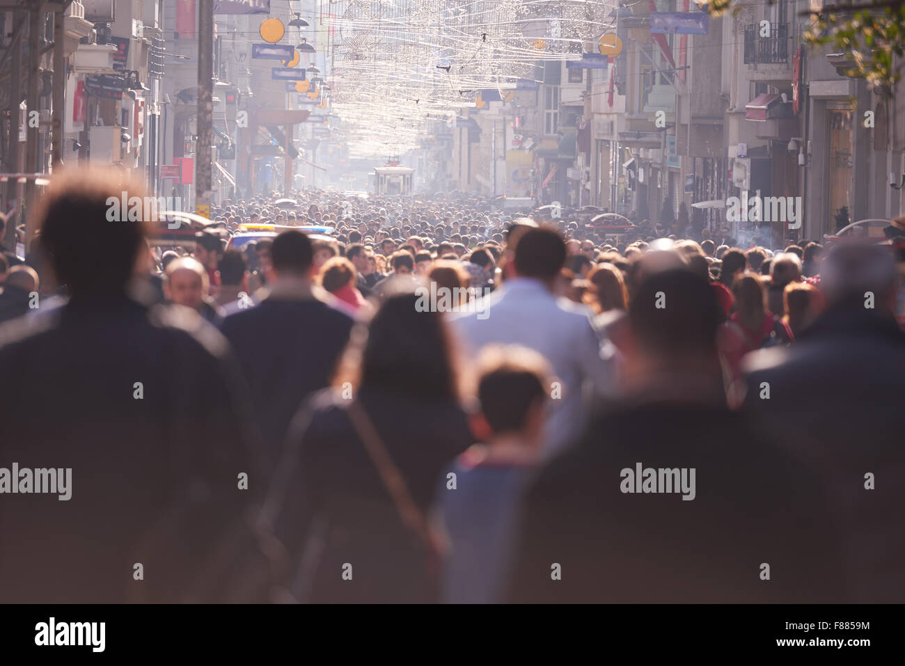 people crowd walking on busy street on daytime Stock Photo - Alamy
