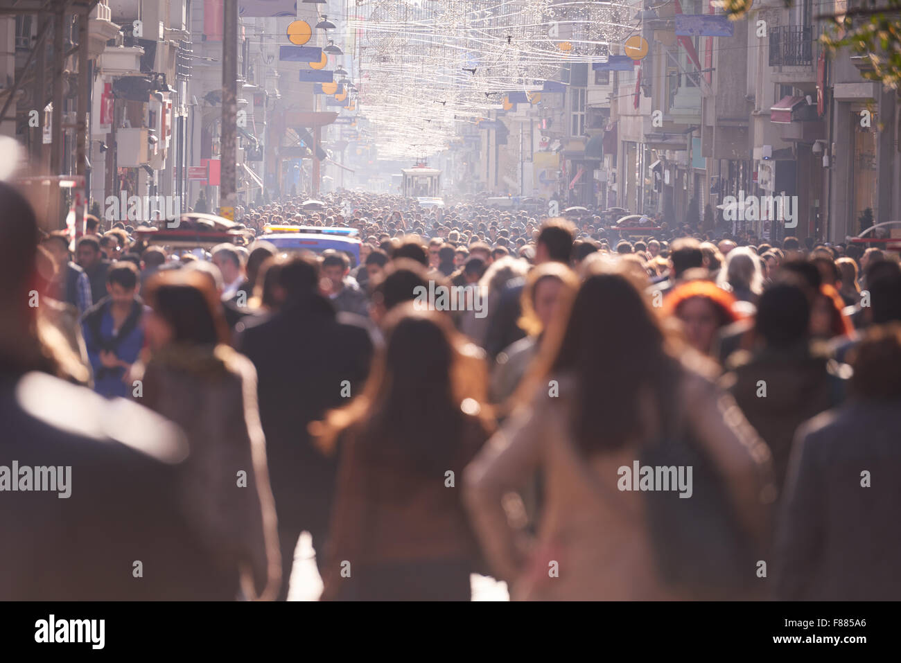 people crowd walking on busy street on daytime Stock Photo - Alamy