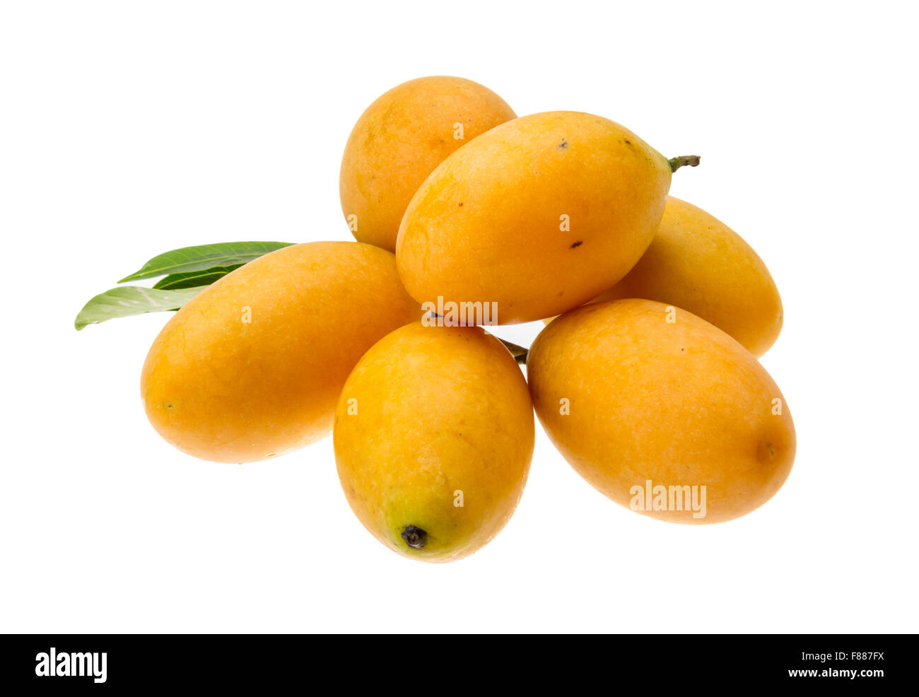 Bouea macrophylla heap isolated on white Stock Photo - Alamy