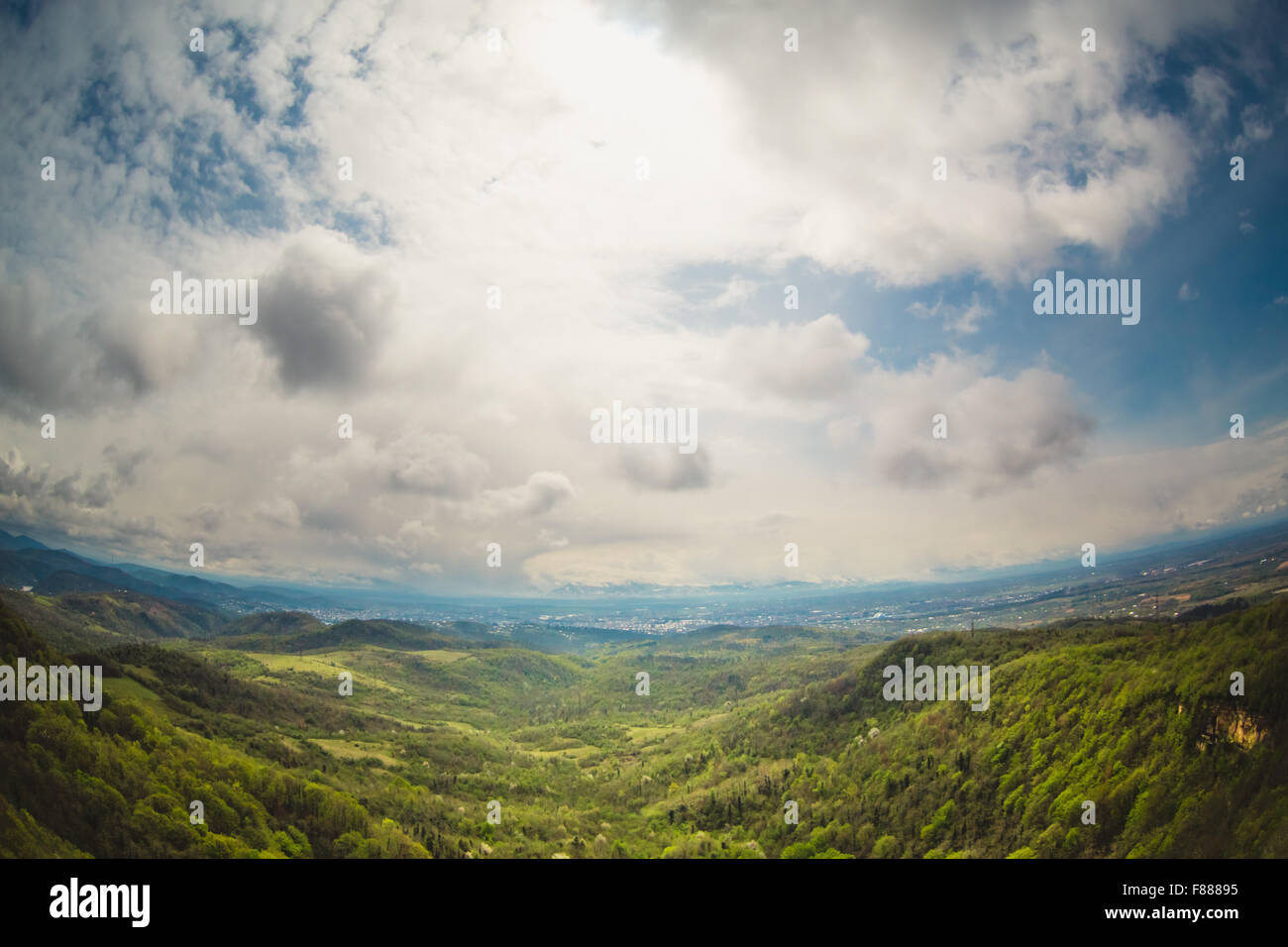 Mountain landscape in Georgia Stock Photo - Alamy