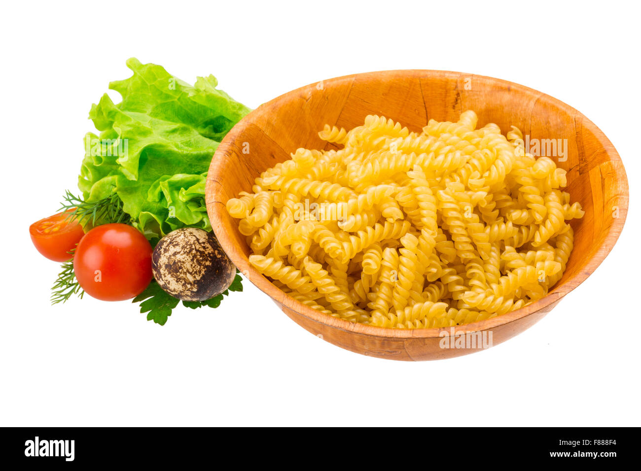 Raw Fusilli pasta Stock Photo - Alamy