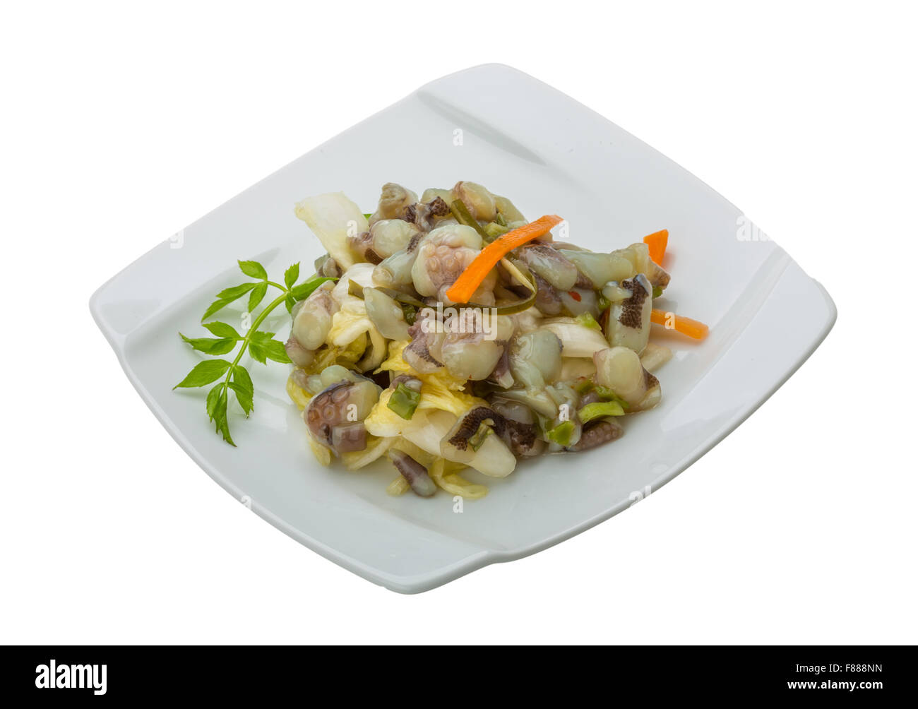 Raw octopus salad - japan tradition food Stock Photo - Alamy