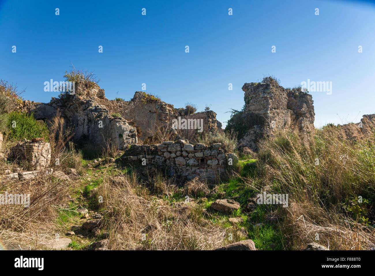 Ruins in Side, Turkey Stock Photo - Alamy