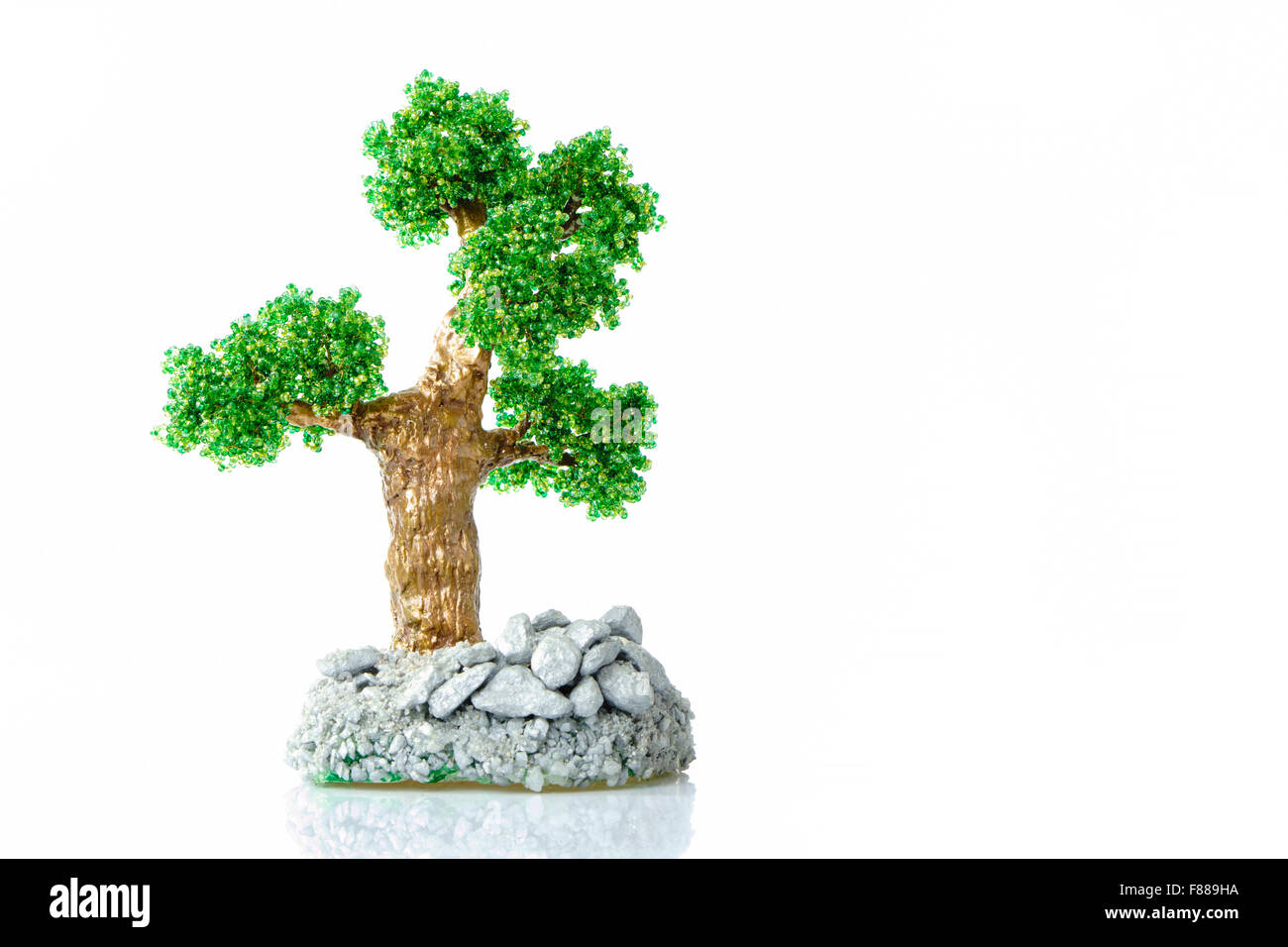 Handmade tree isolated on white Stock Photo - Alamy