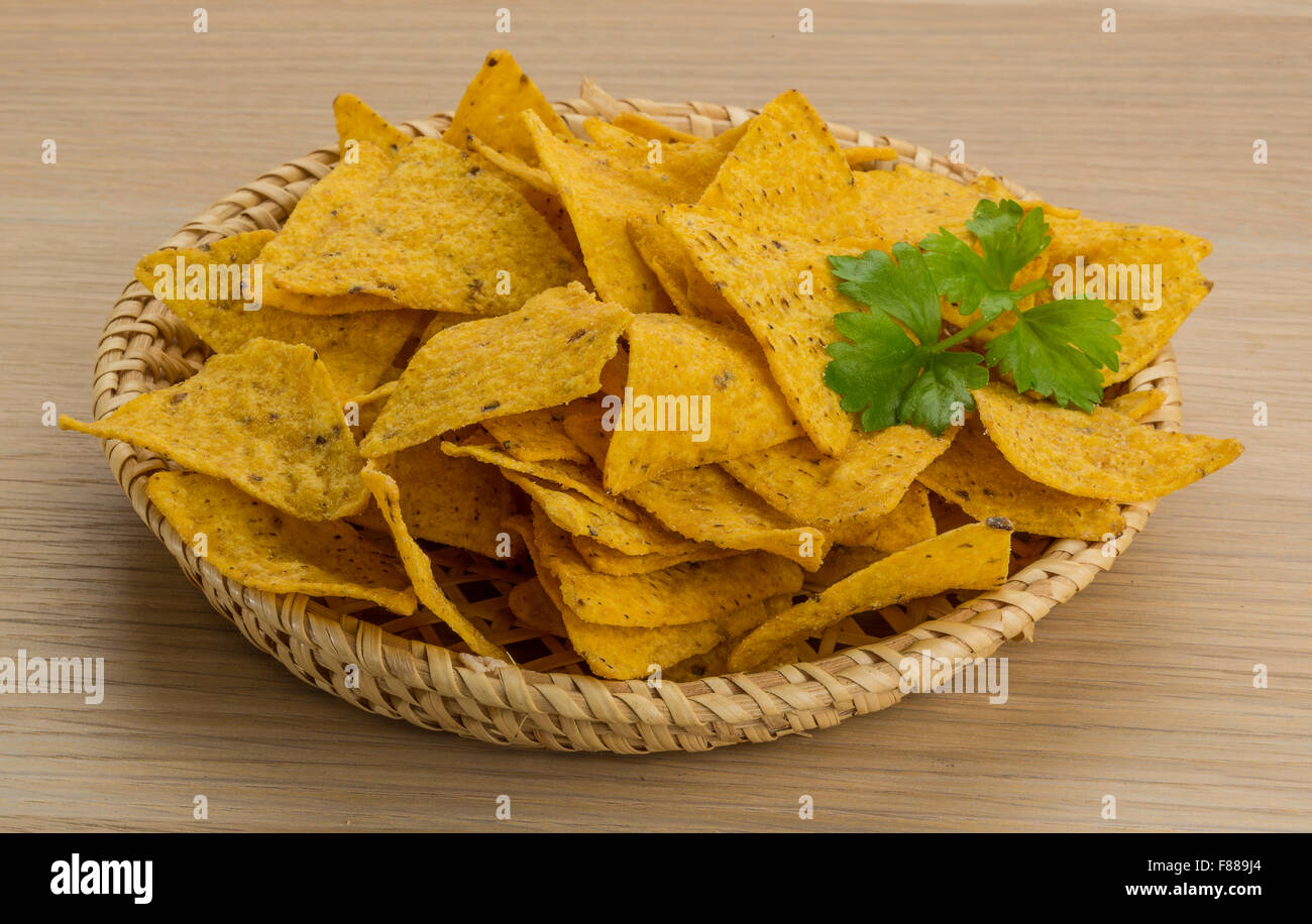 Mexican Nachos in the bowl Stock Photo - Alamy