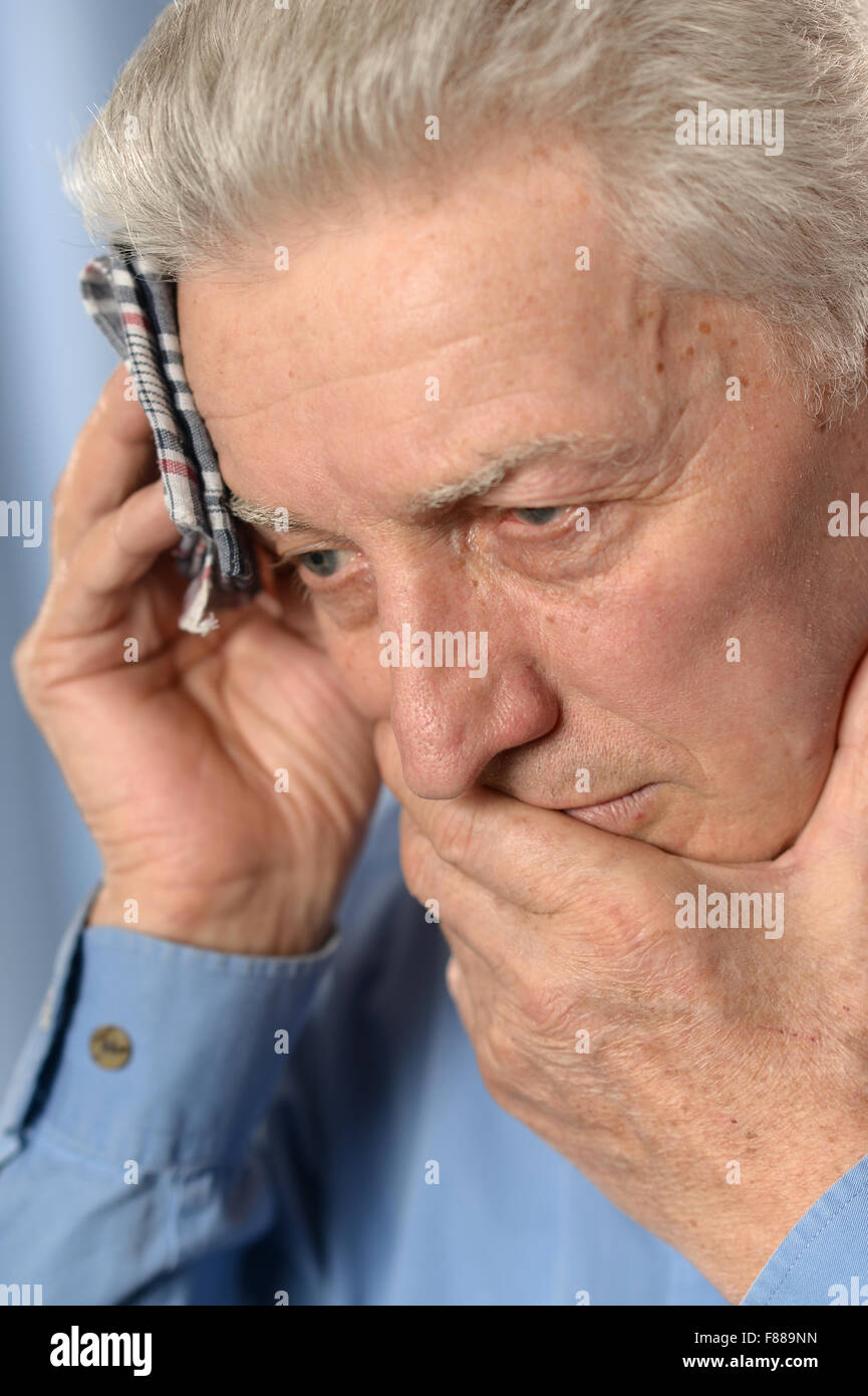 sick elderly man Stock Photo - Alamy