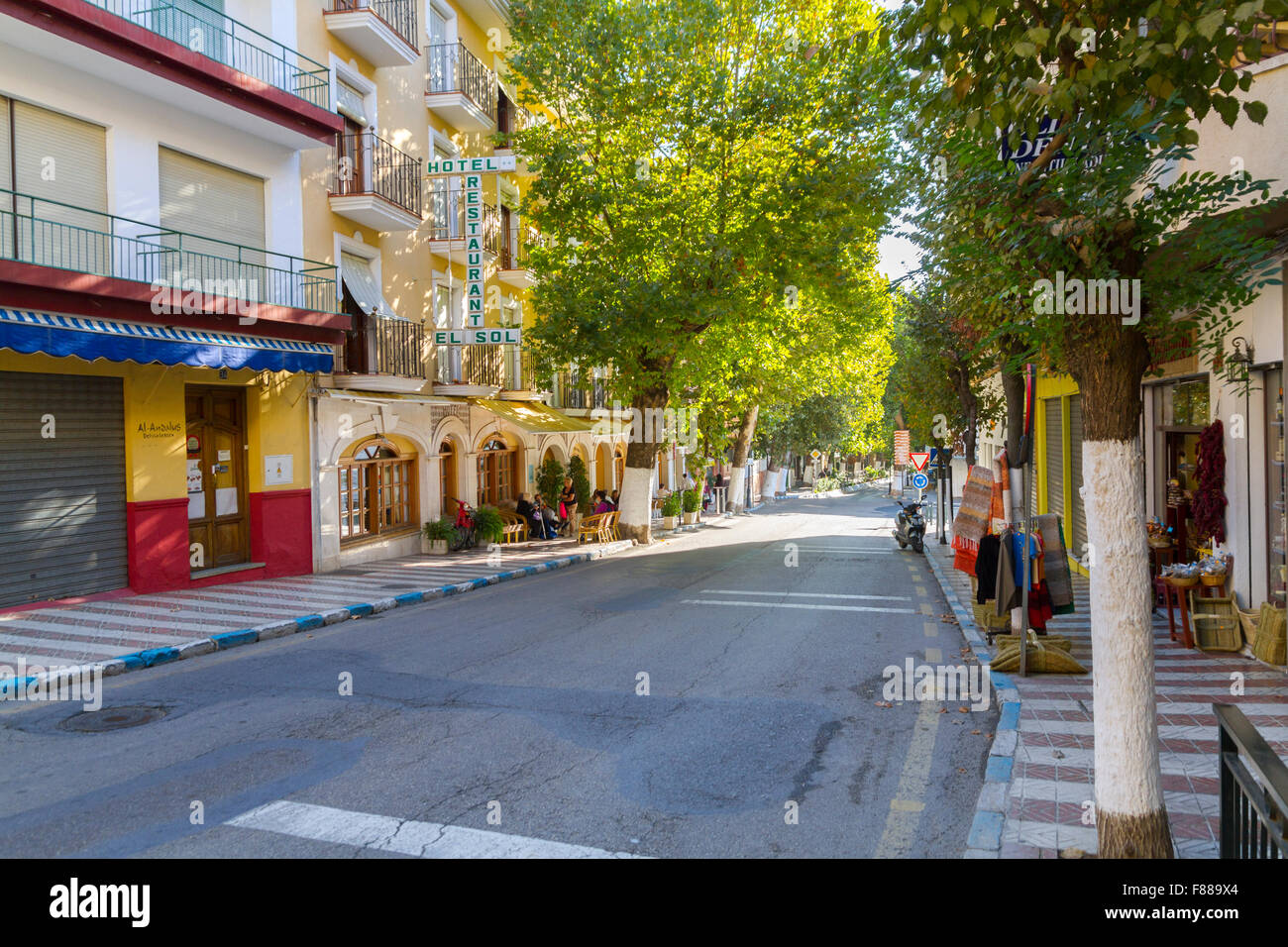 The small Spanish village of Lanjaron, which is famous for its spring ...