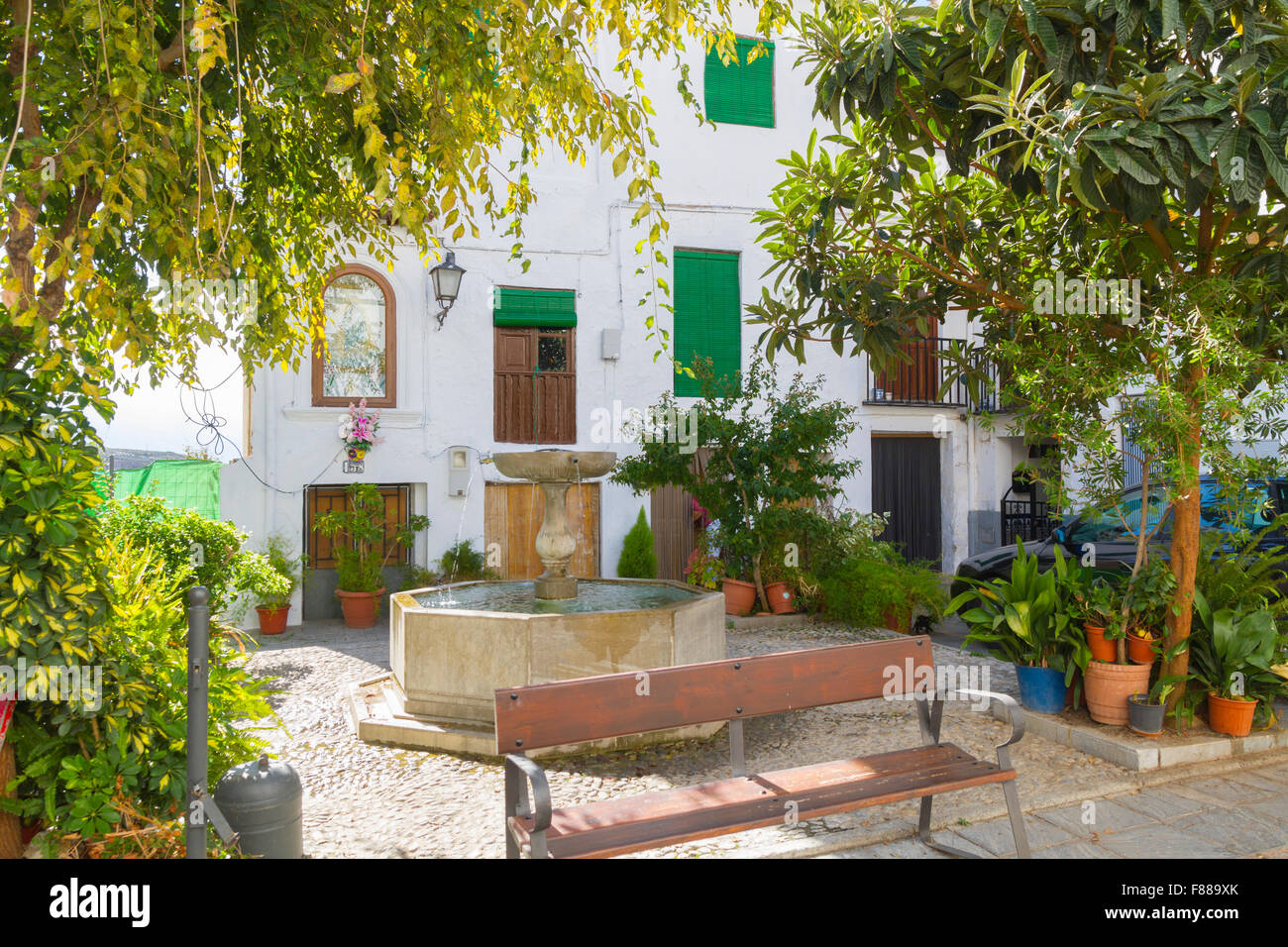 The small Spanish village of Lanjaron, which is famous for its spring ...